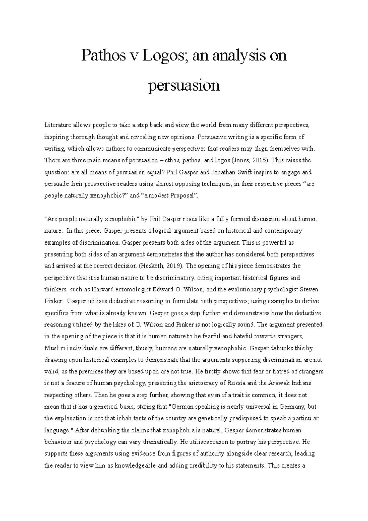 Persuasive Essay - puss in boots review! - Pathos v Logos; an analysis ...