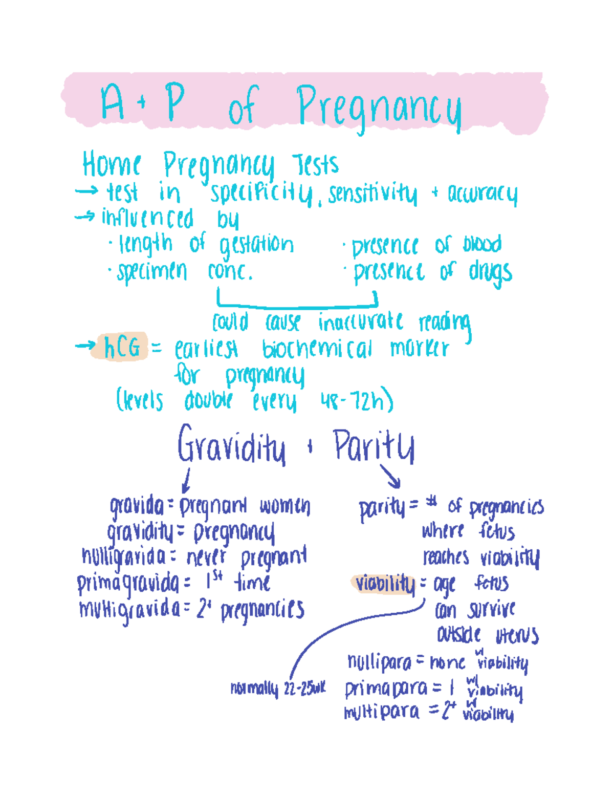 318 module 1b - Lecture notes 1 - Atp of Pregnancy Home Pregnancy Te s ...