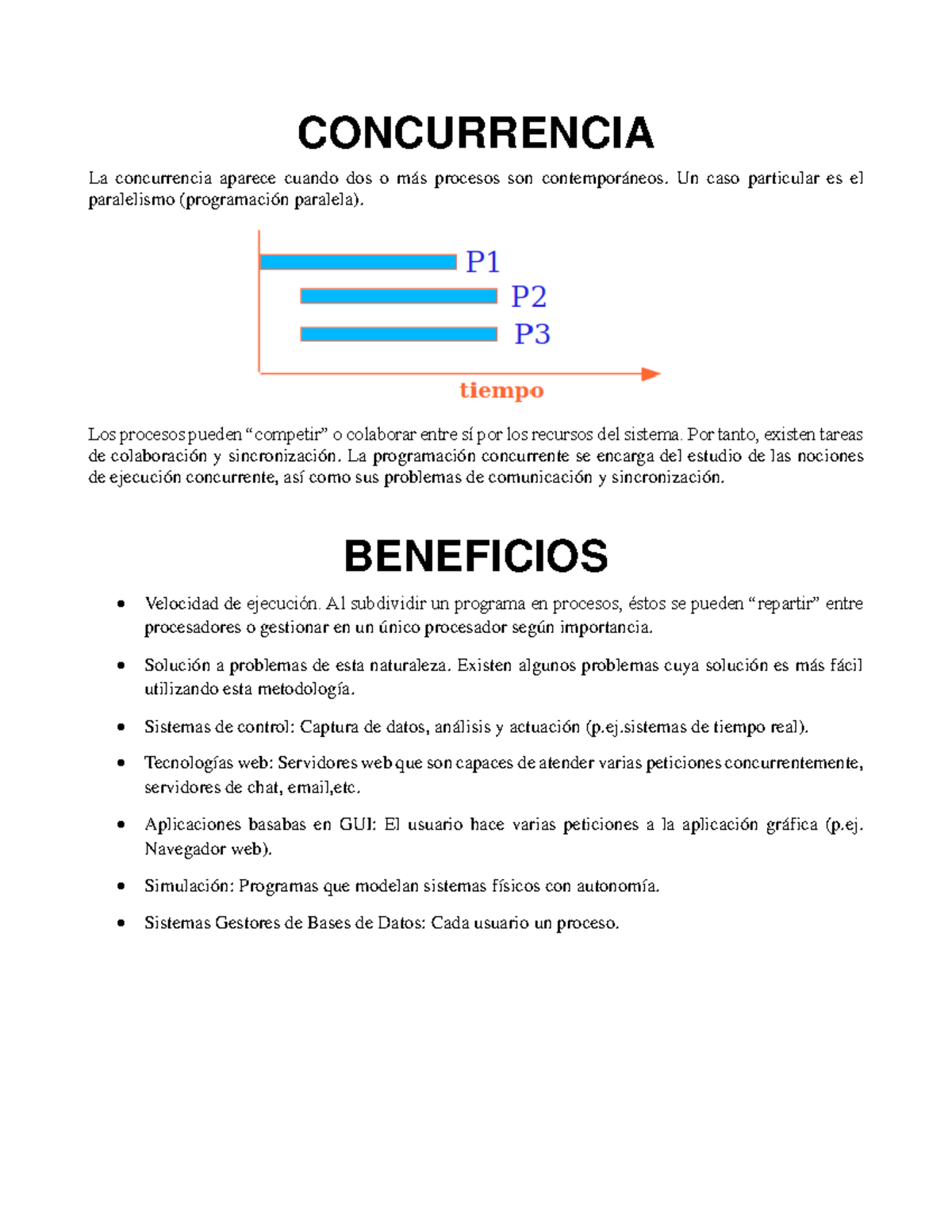 Sistemas operativos - CONCURRENCIA La concurrencia aparece cuando dos o ...