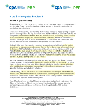 CO1-2201E-IP04 - integrated problem week 4 - Chartered Professional ...