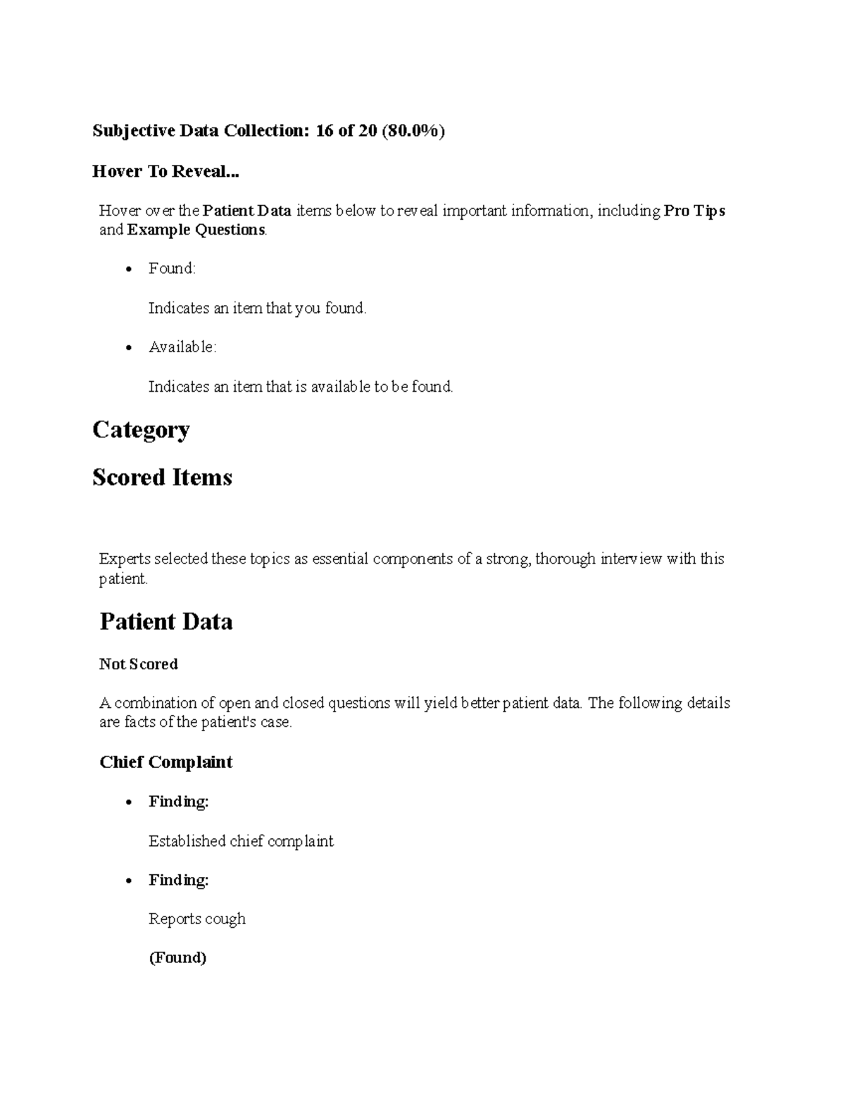 Danny Riviera Subjective Data Collection - Subjective Data Collection ...