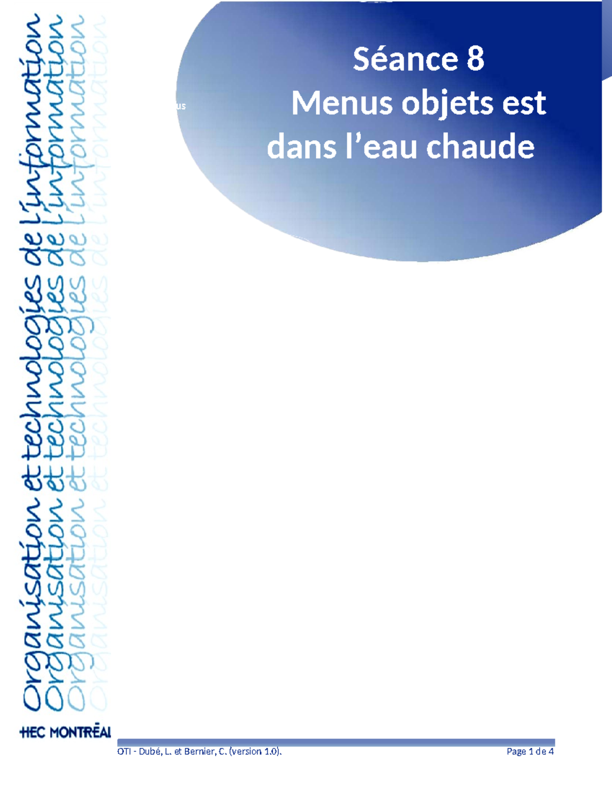 OTI - S8 Cas Menus Objets version 1 - Zoom sur les solutions d ...