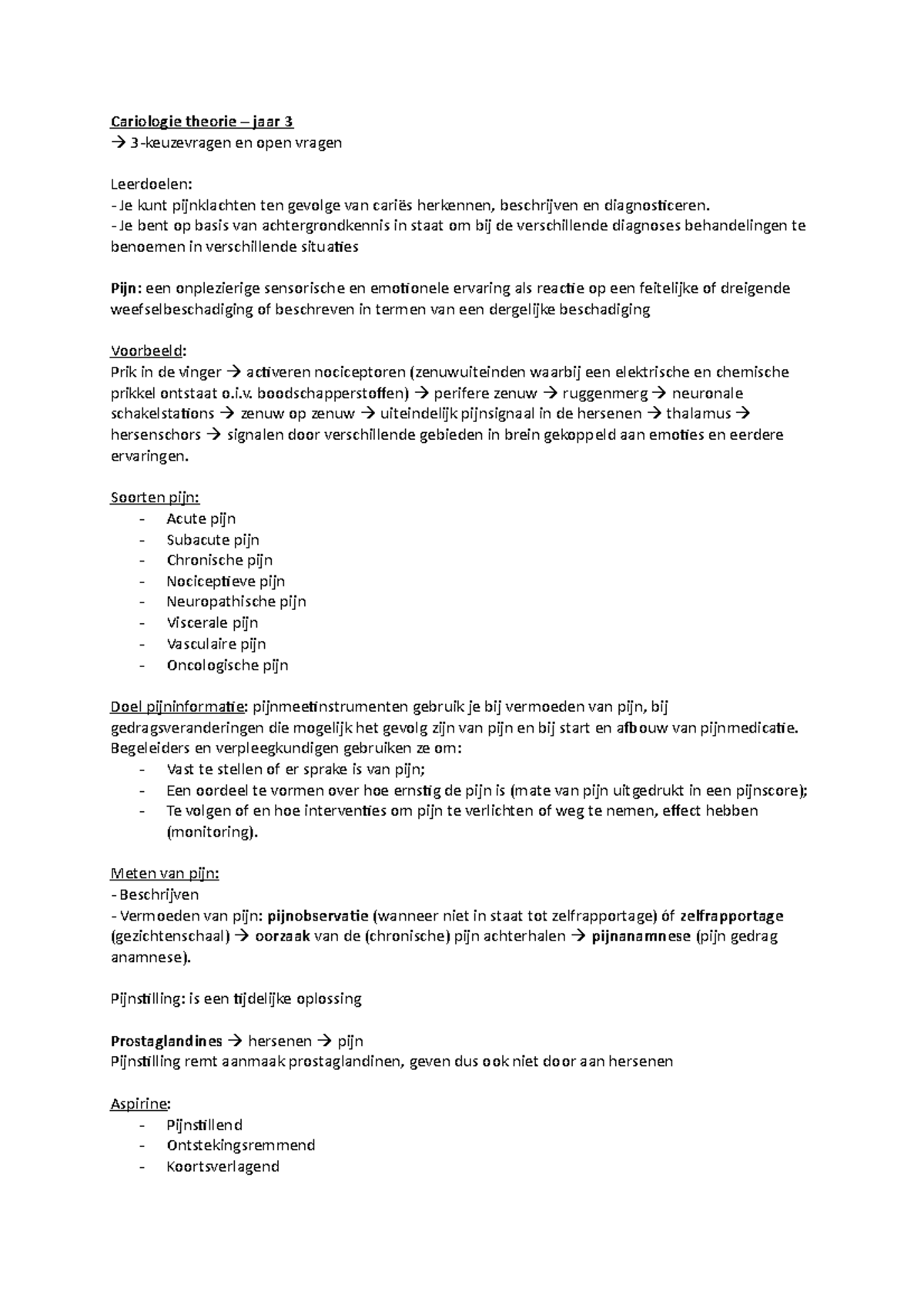 Cariologie theorie – jaar 3 - Cariologie theorie – jaar 3 3-keuzevragen ...