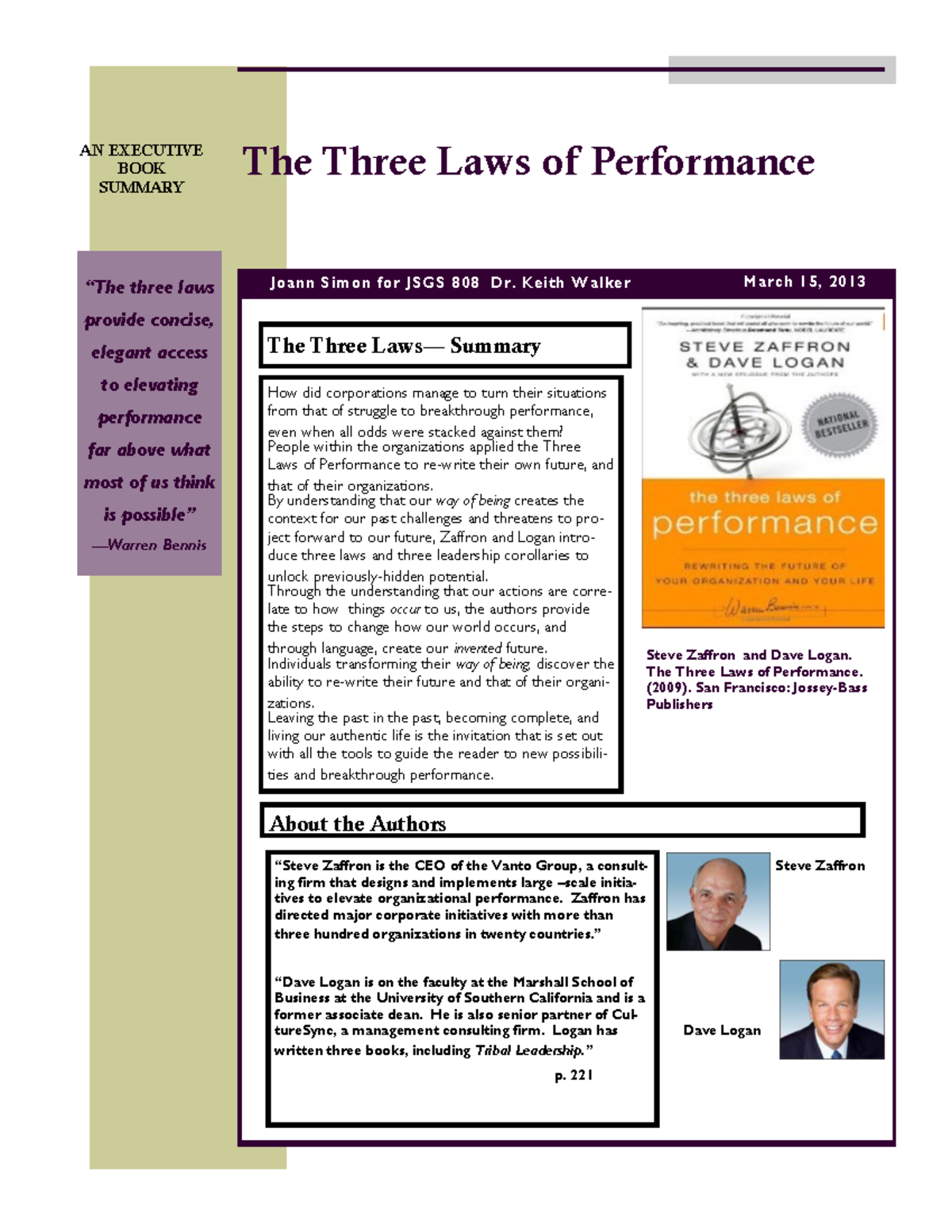 Three+Laws+of+Performance - The Three Laws— Summary About the Authors ...
