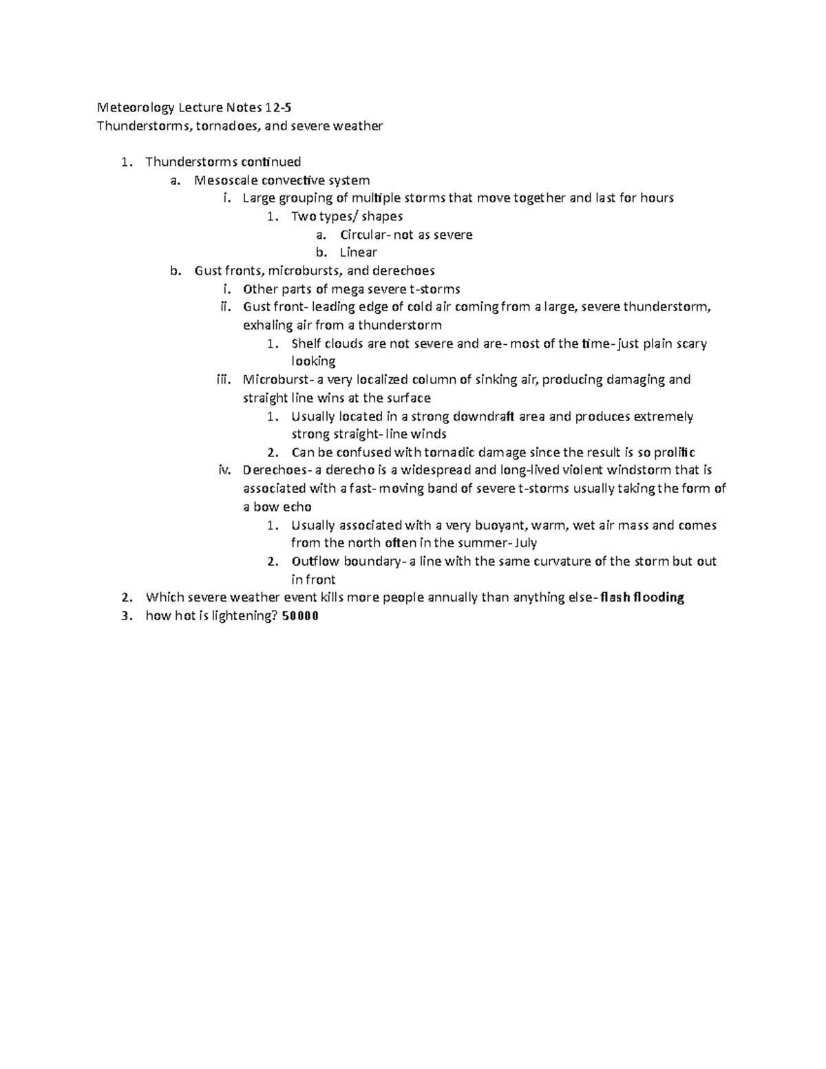 Meteorology Lecture Notes 12-5 - Meteorology Lecture Notes ...