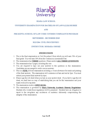 Example of a blank Kenyan Deed Title - property theory - Studocu