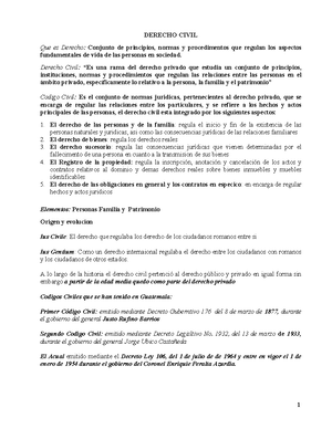 Ficha Tecnica Y Esquema DEL Codigo Civil - Código Civil guatemalteco Es ...