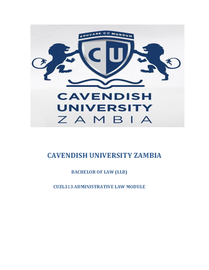 Managerial Accounting Assignment - CAVENDISH UNIVERSITY – ZAMBIA ASSIGNMENT BRIEF AND FEEDBACK ...