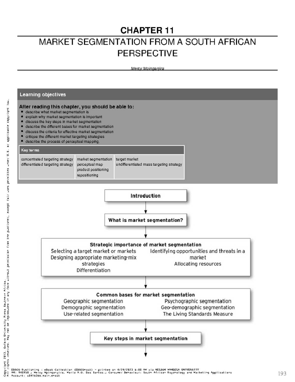 CH 11 -Market Segmentantion from a South African Perspective - 193 ...