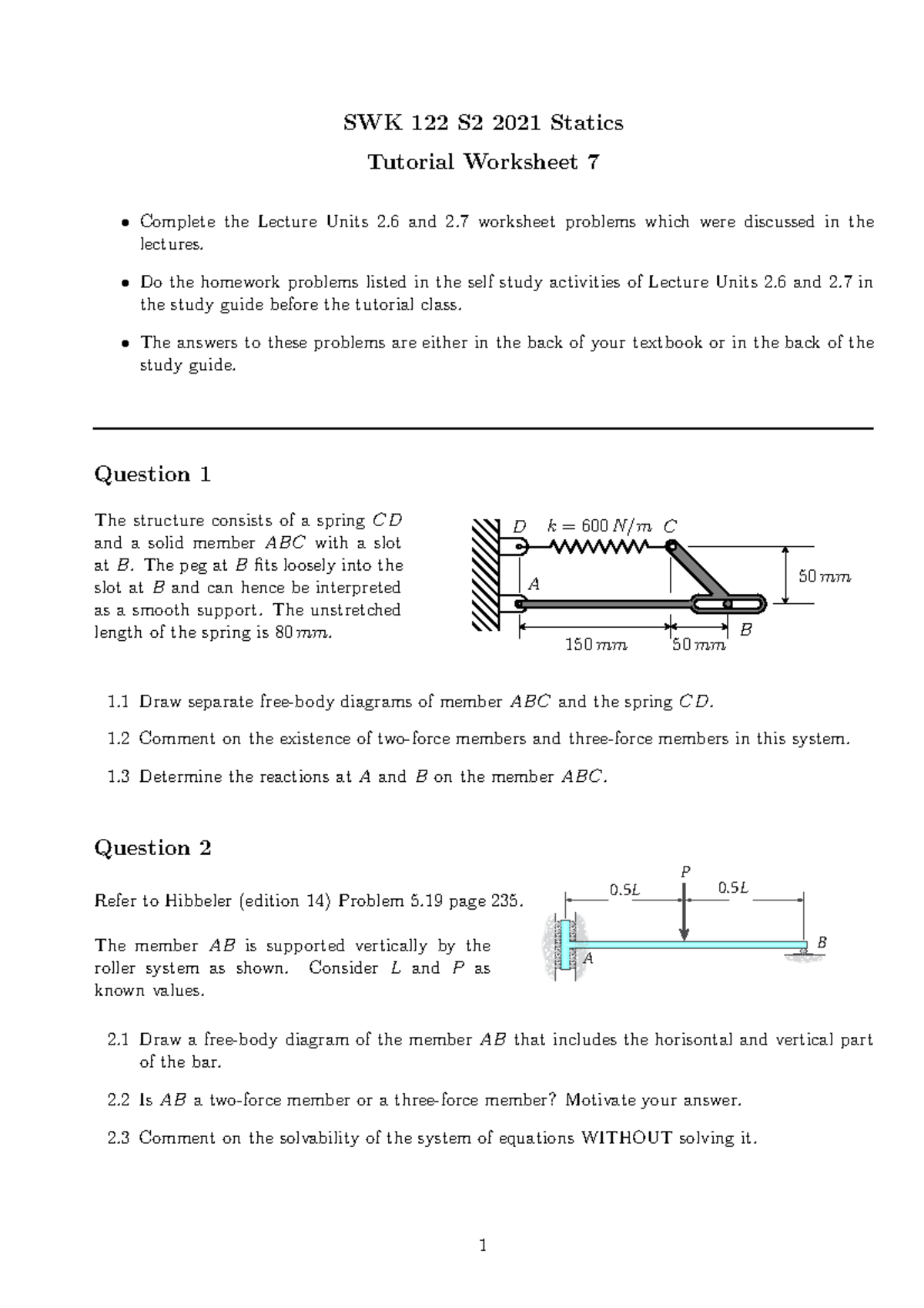 THIS IS 2021 STATISTICS TUTORIAL WEEK 07 - SWK 122 S2 2021 Statics ...