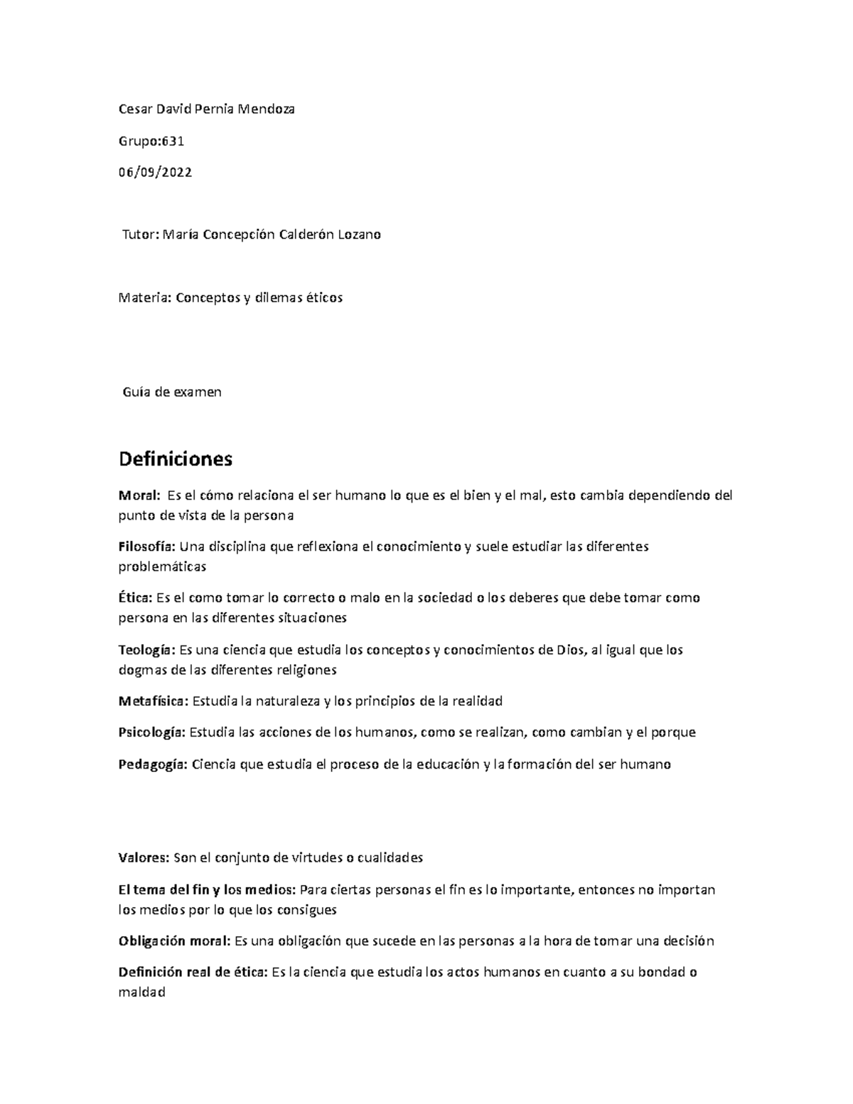 Guia CYE - sss - Cesar David Pernia Mendoza Grupo: 06/09/ Tutor: María ...