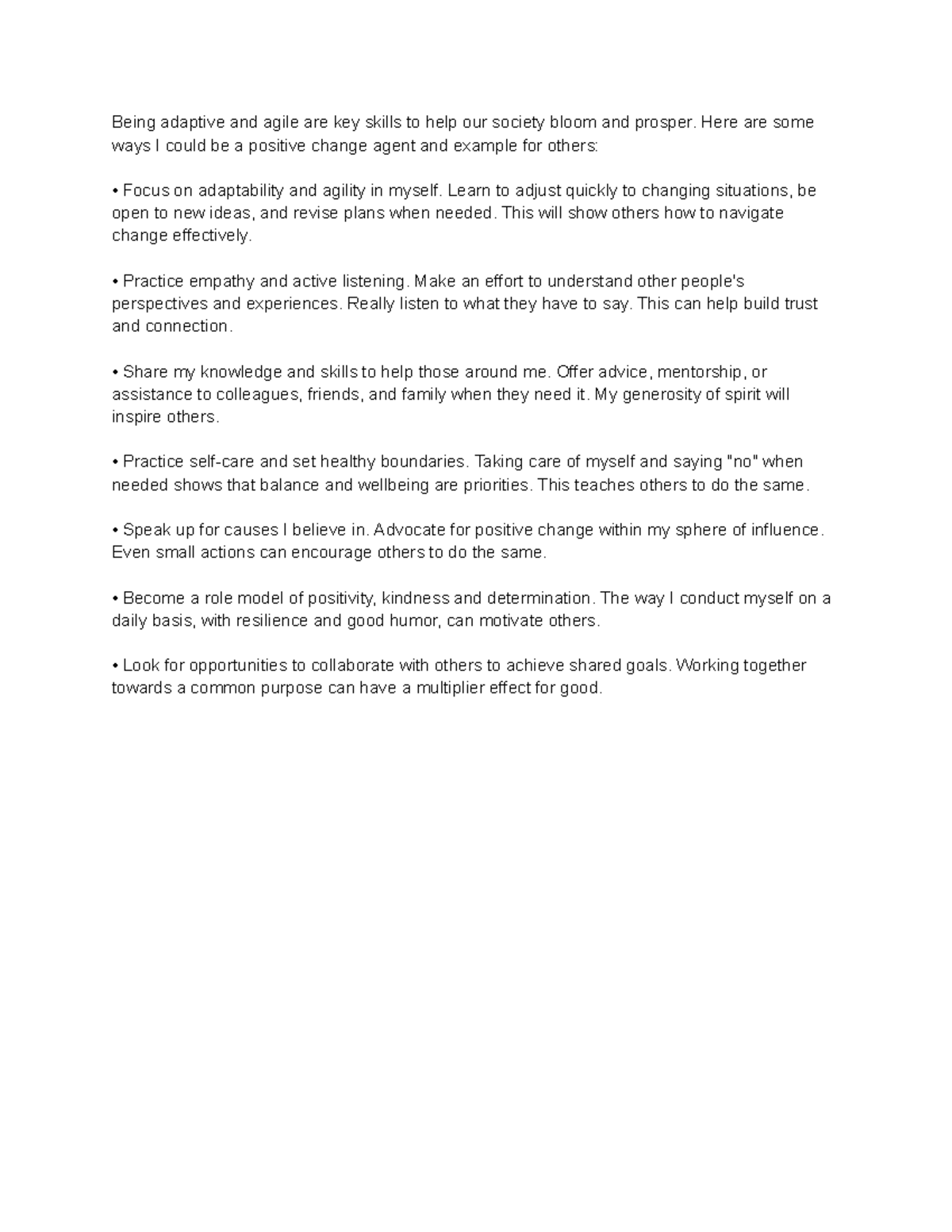 SLS Assignment - managing your skills and developing your adaptability ...