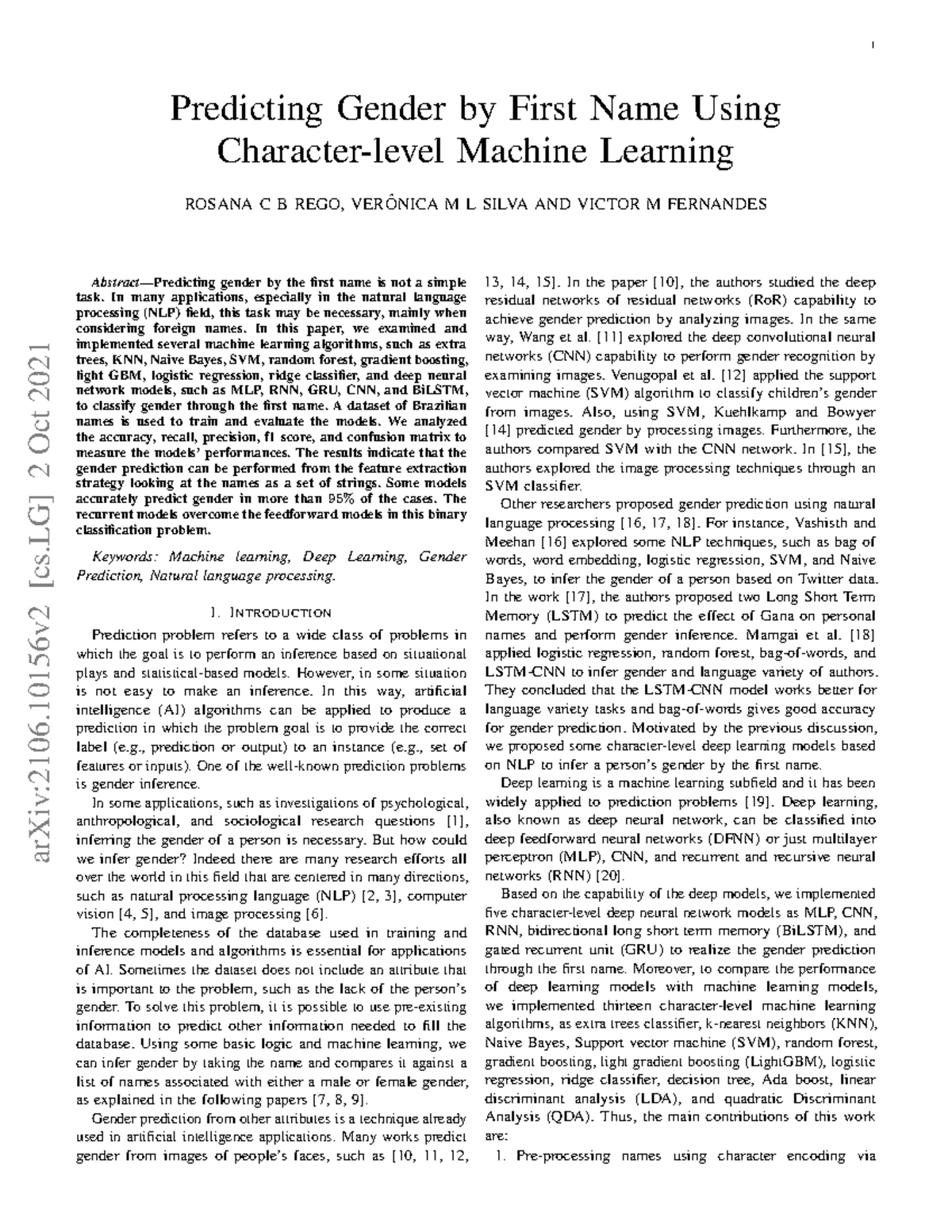 Gender prediction - Predicting Gender by First Name Using Character ...