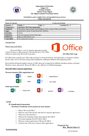 Front Office Services Grade 8 - FRONT OFFICE SERVICES Third Quarter ...