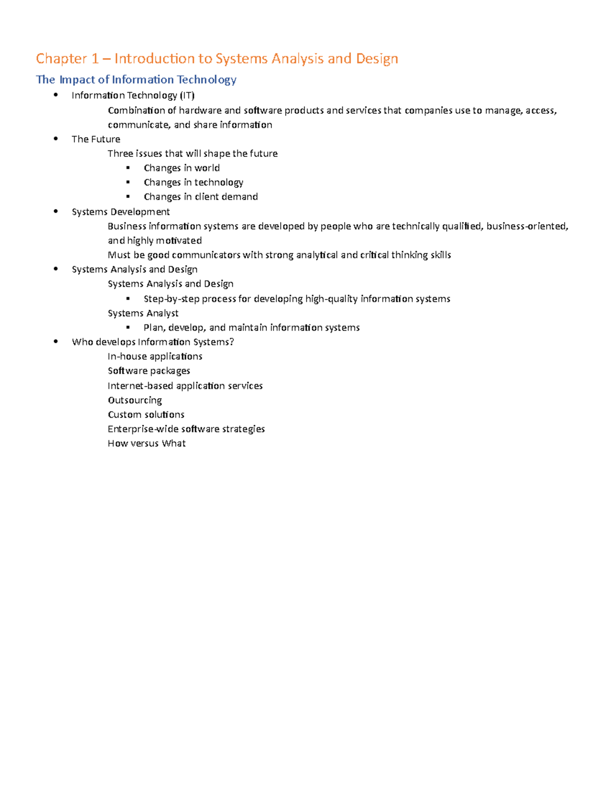 INSY55- Handouts Reviewer - Chapter 1 – Introduction to Systems ...
