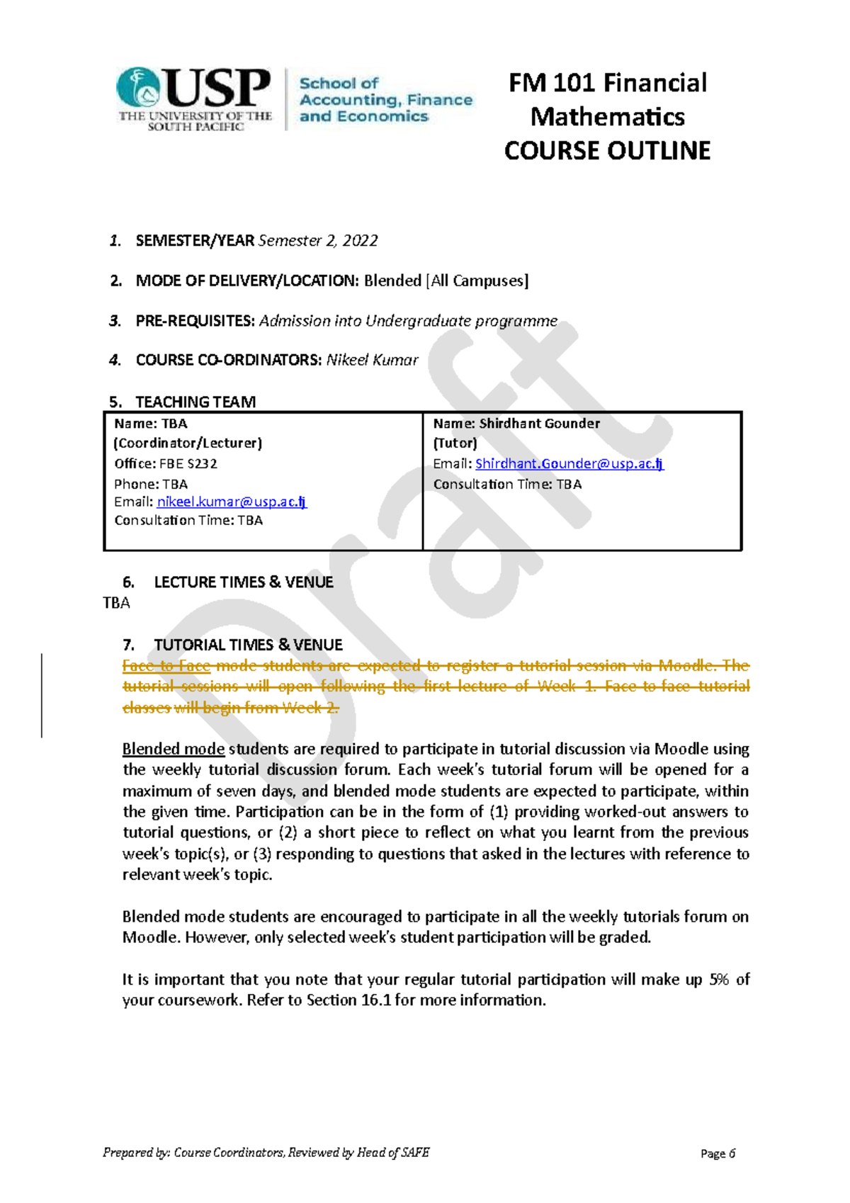 FM101 CO Draft S2 2022 - sdfghjk,l. - FM 101 Financial Mathematics ...
