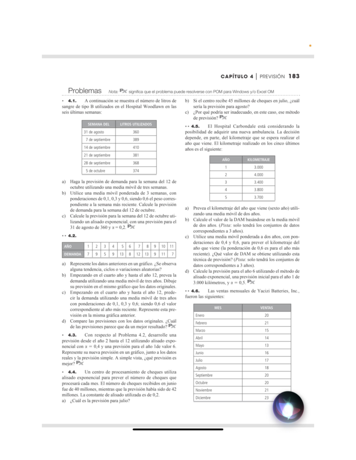 Tareas capitulo 4 - tarea - Producción de operaciones II - Studocu