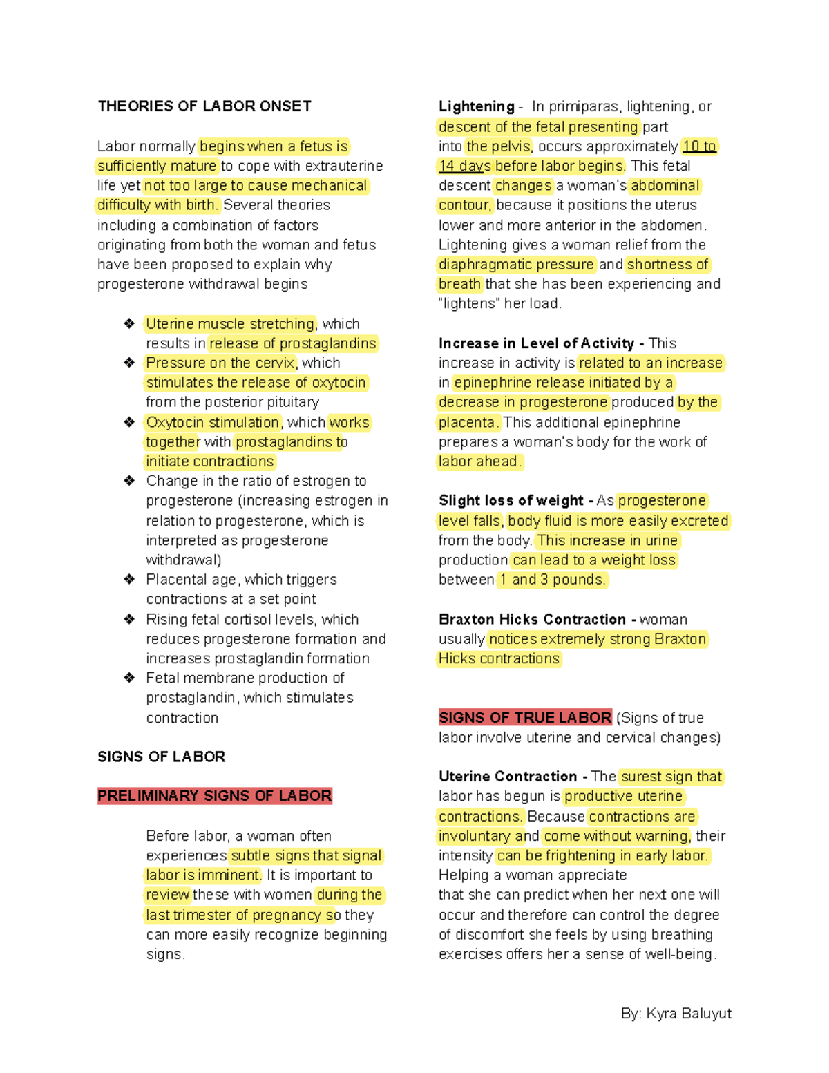 NCMA 217 Intrapartal CARE Assessment OF THE Laboring Mother - THEORIES ...