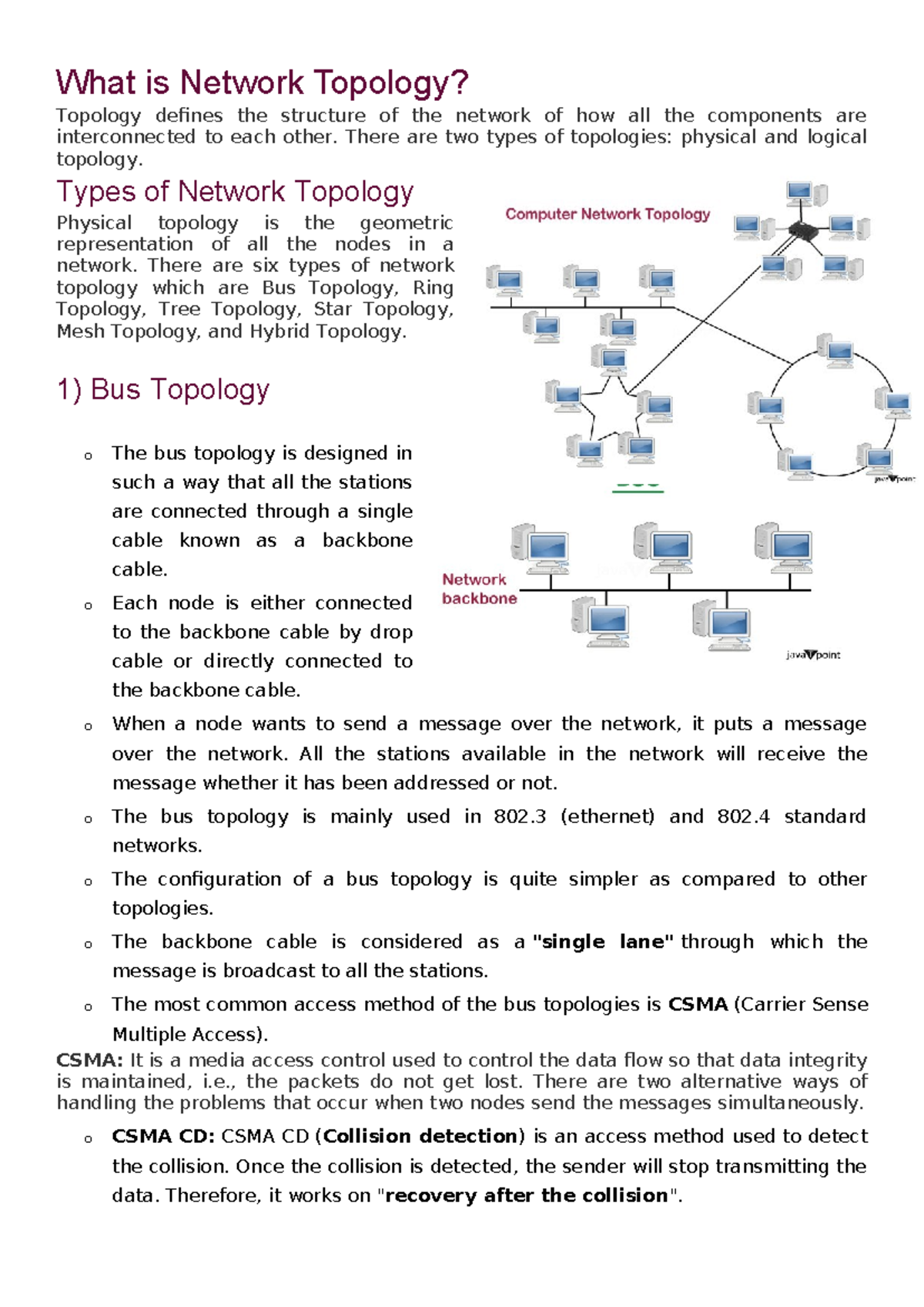 What is Network Topology - What is Network Topology? Topology defines ...