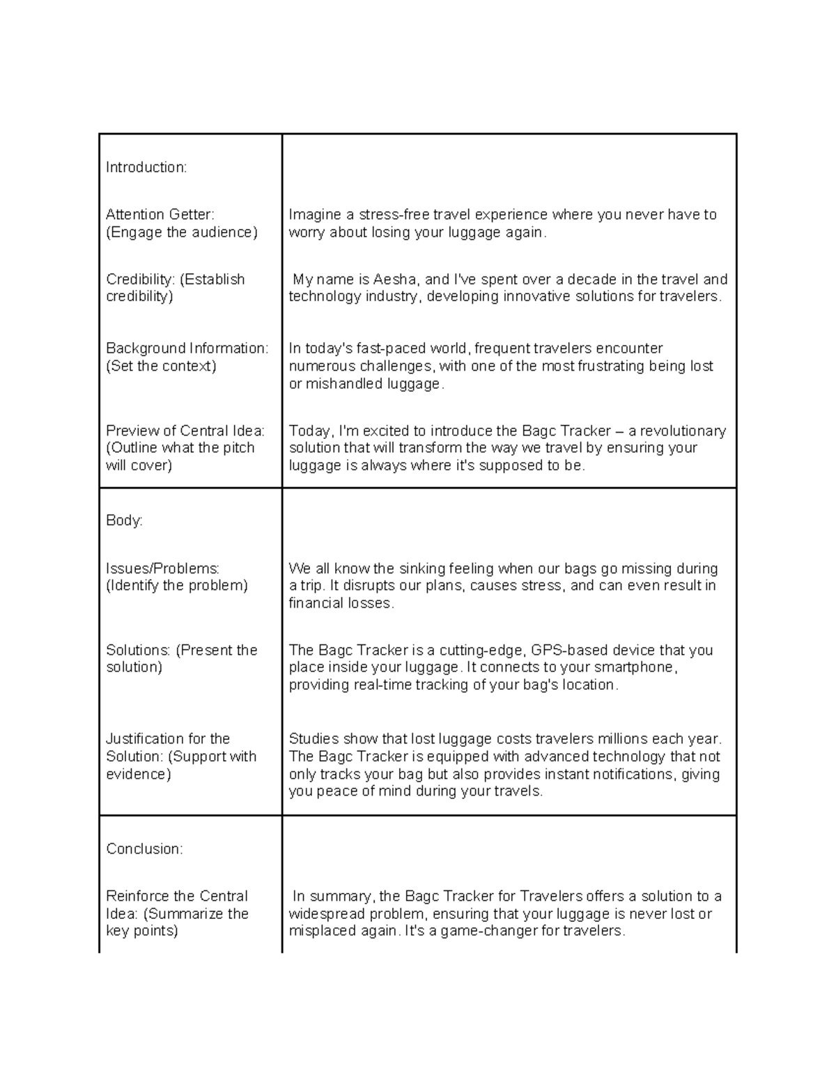 Sample lcc - Introduction: Attention Getter: (Engage the audience ...