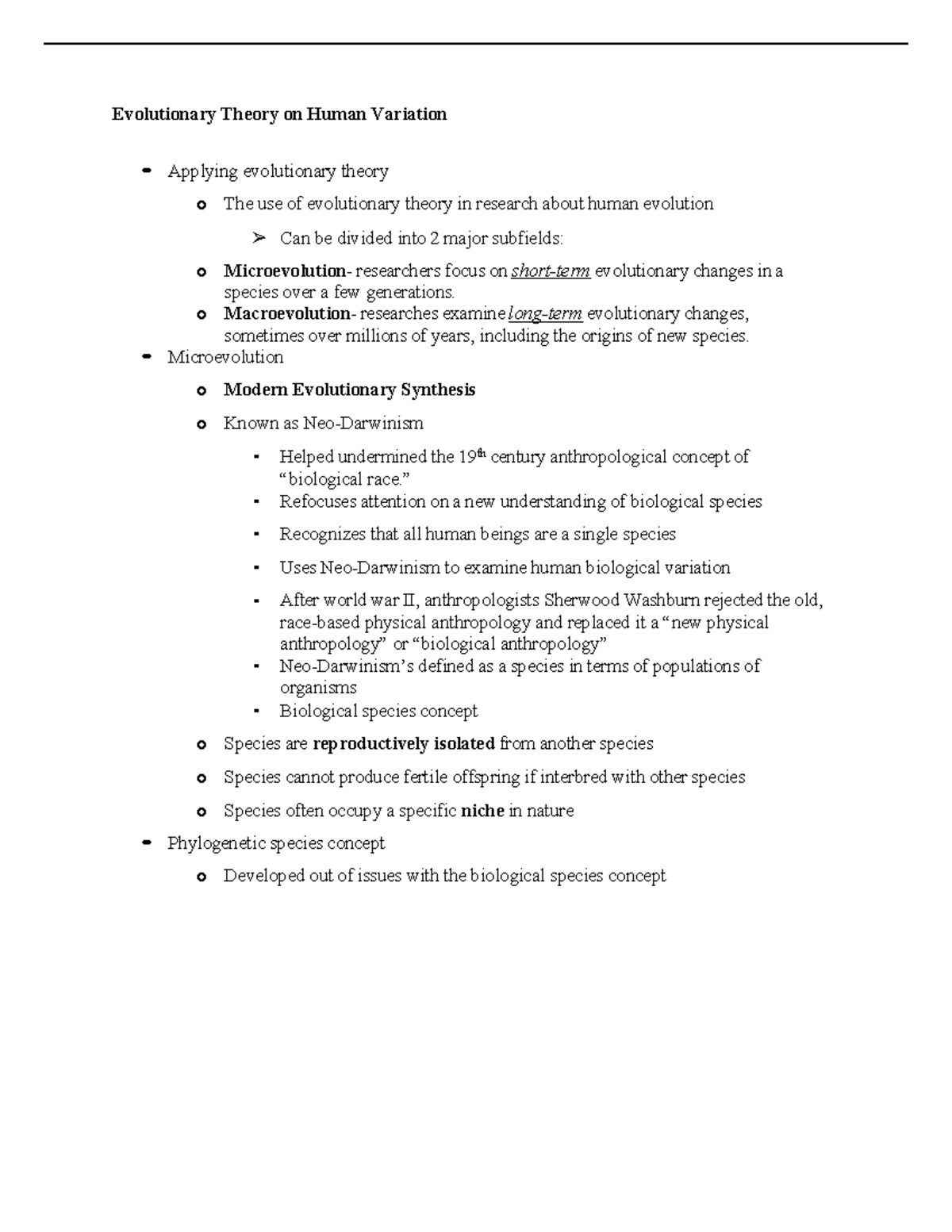Evolutionary Theory on Human Variation - Evolutionary Theory on Human ...