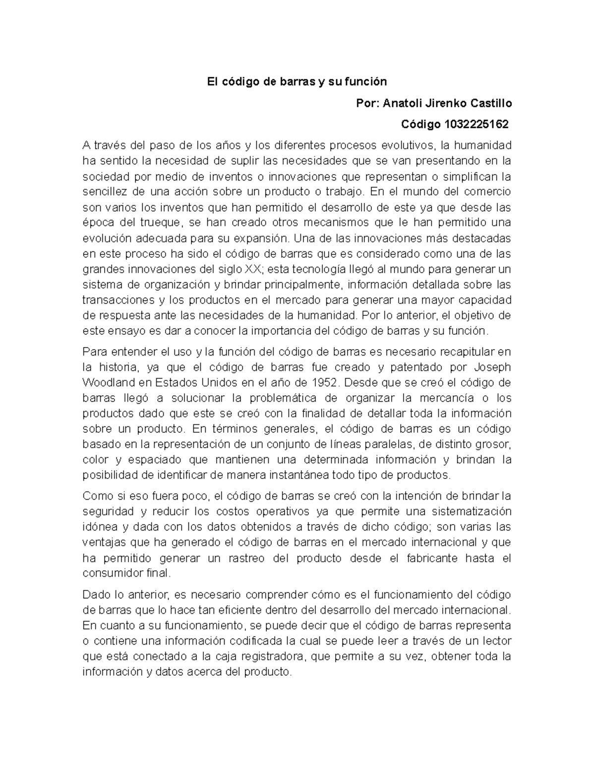 El código de barras - cvbcb - El código de barras y su función Por ...