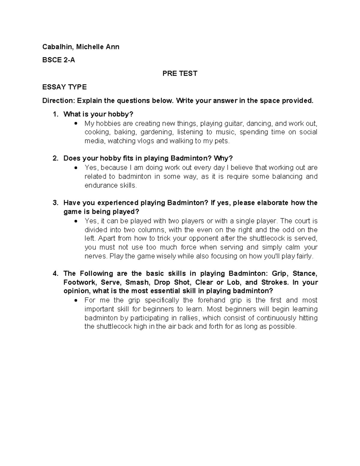 E print ko pleaseeeee - HUIUOI;LMJHY890 - Cabalhin, Michelle Ann BSCE 2 ...