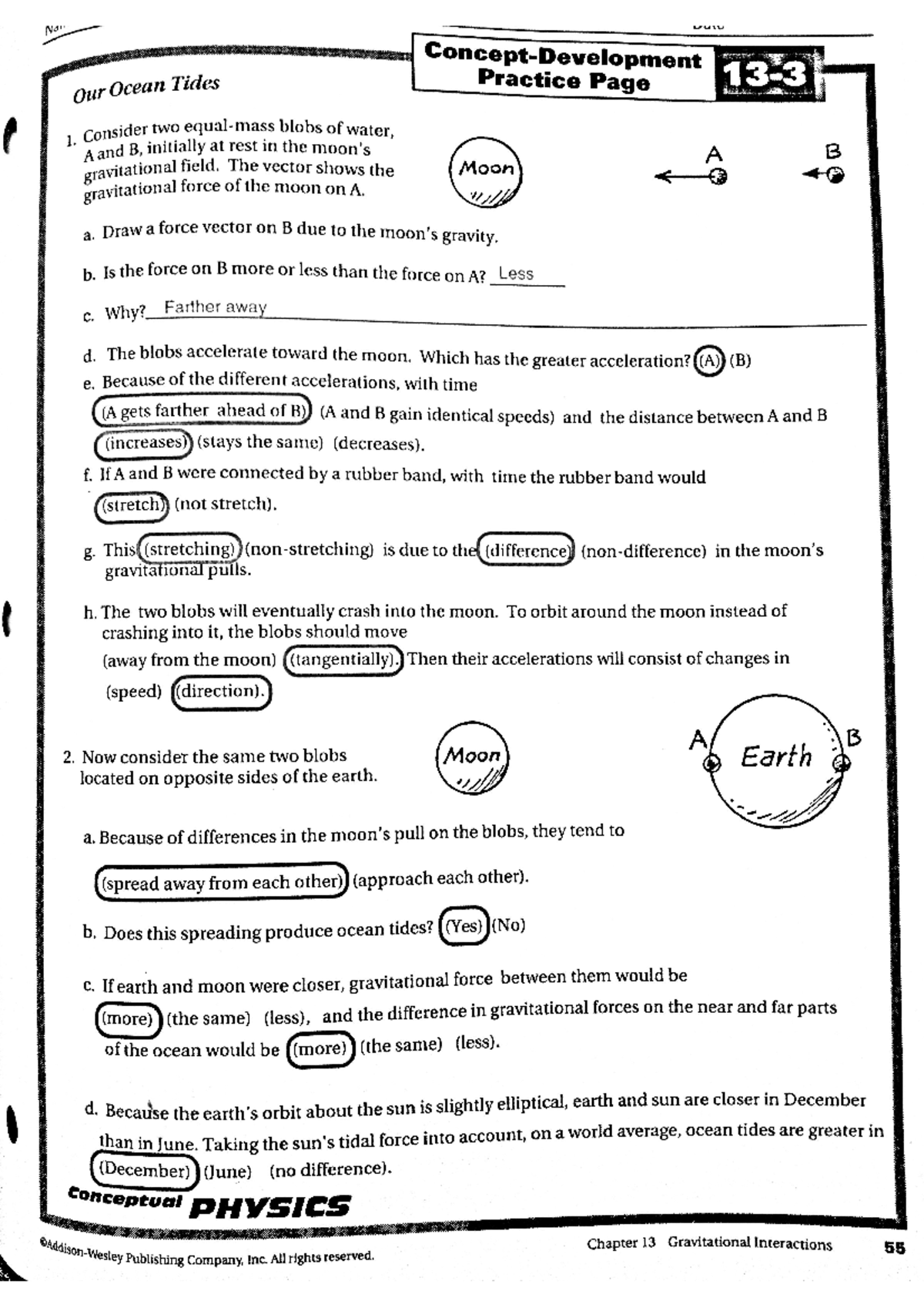 Waves and tides worksheet part 1 - Physics - Audisankara - Studocu