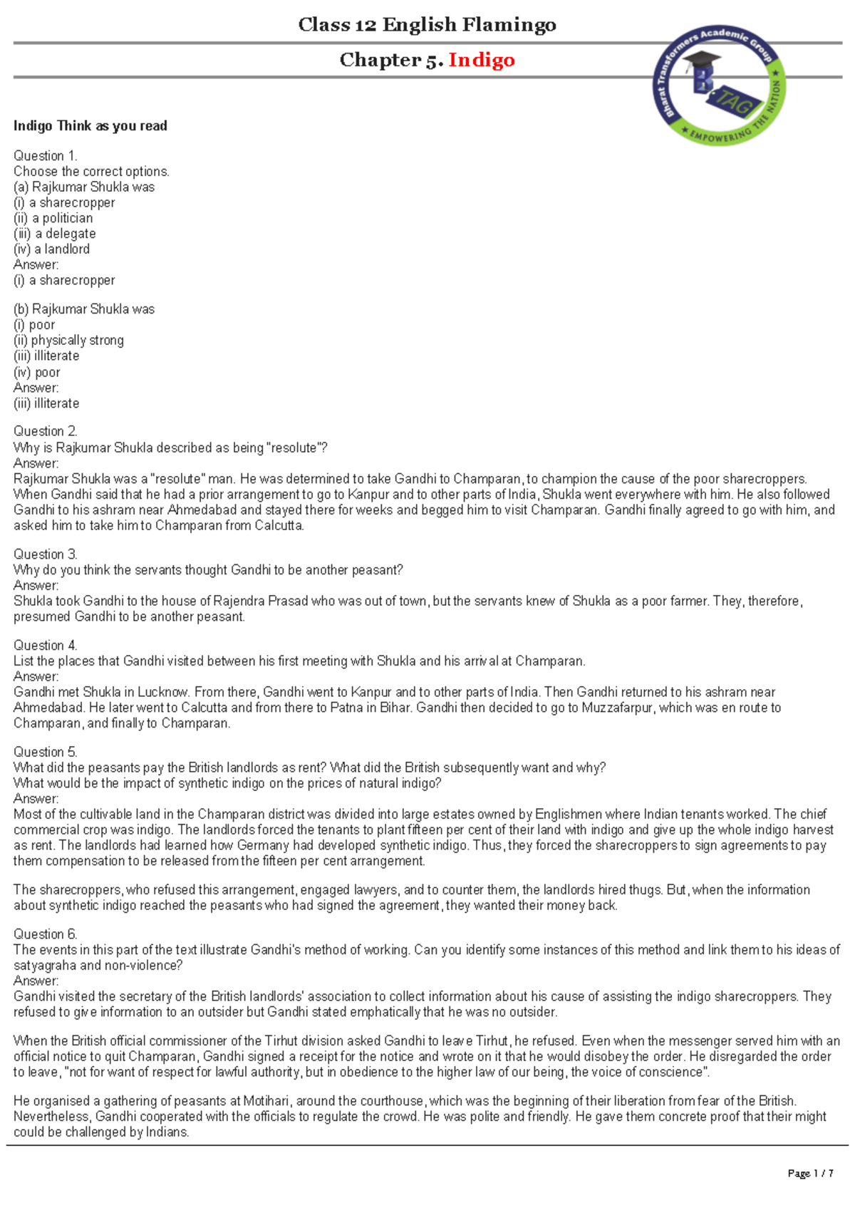chapter-5-indigo-gvn-class-12-english-flamingo-chapter-5-indigo