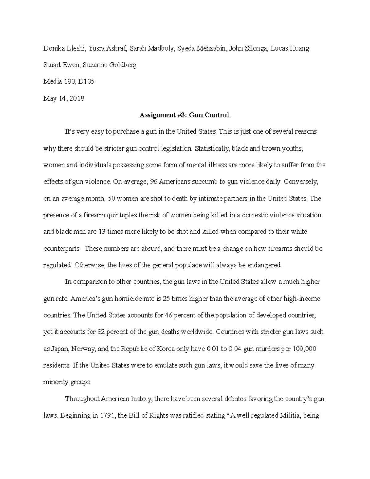 Media 180 Proposal - Donika Lleshi, Yusra Ashraf, Sarah Madboly, Syeda ...