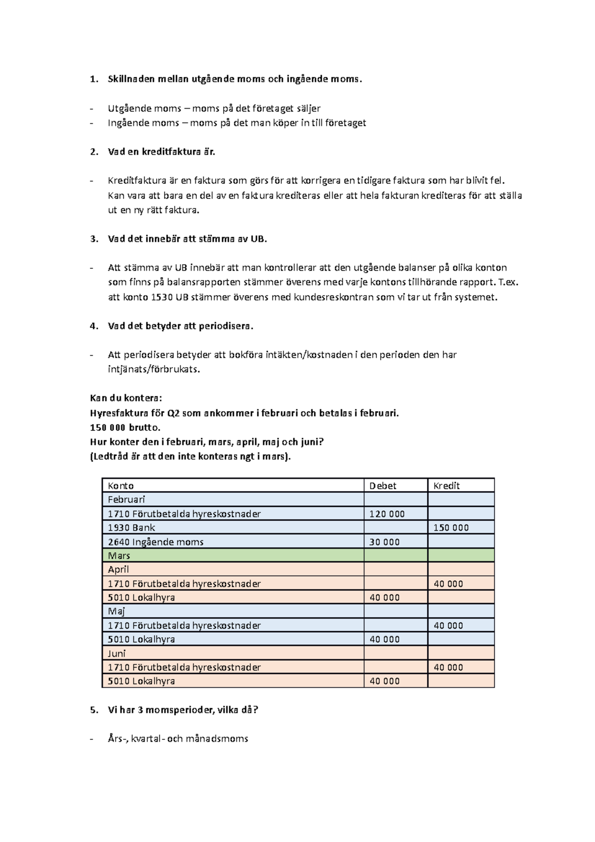 Löpande Redovisning - Skillnaden mellan utgående moms och ingående moms ...