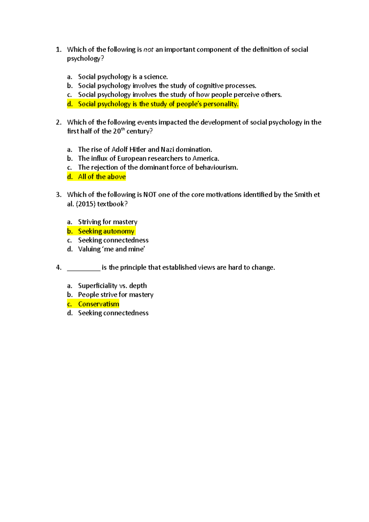 Exam 3 June 2011, questions and answers - Which of the following is not ...