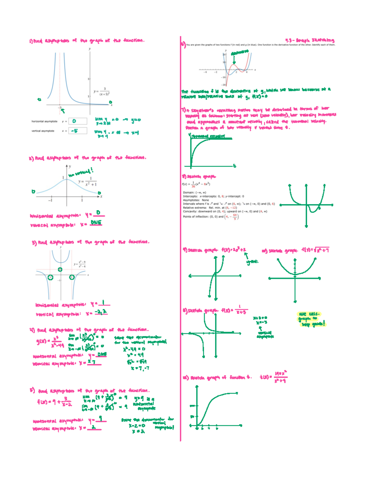4.3 Graph Sketching Study Guide - MATO 131 - Studocu