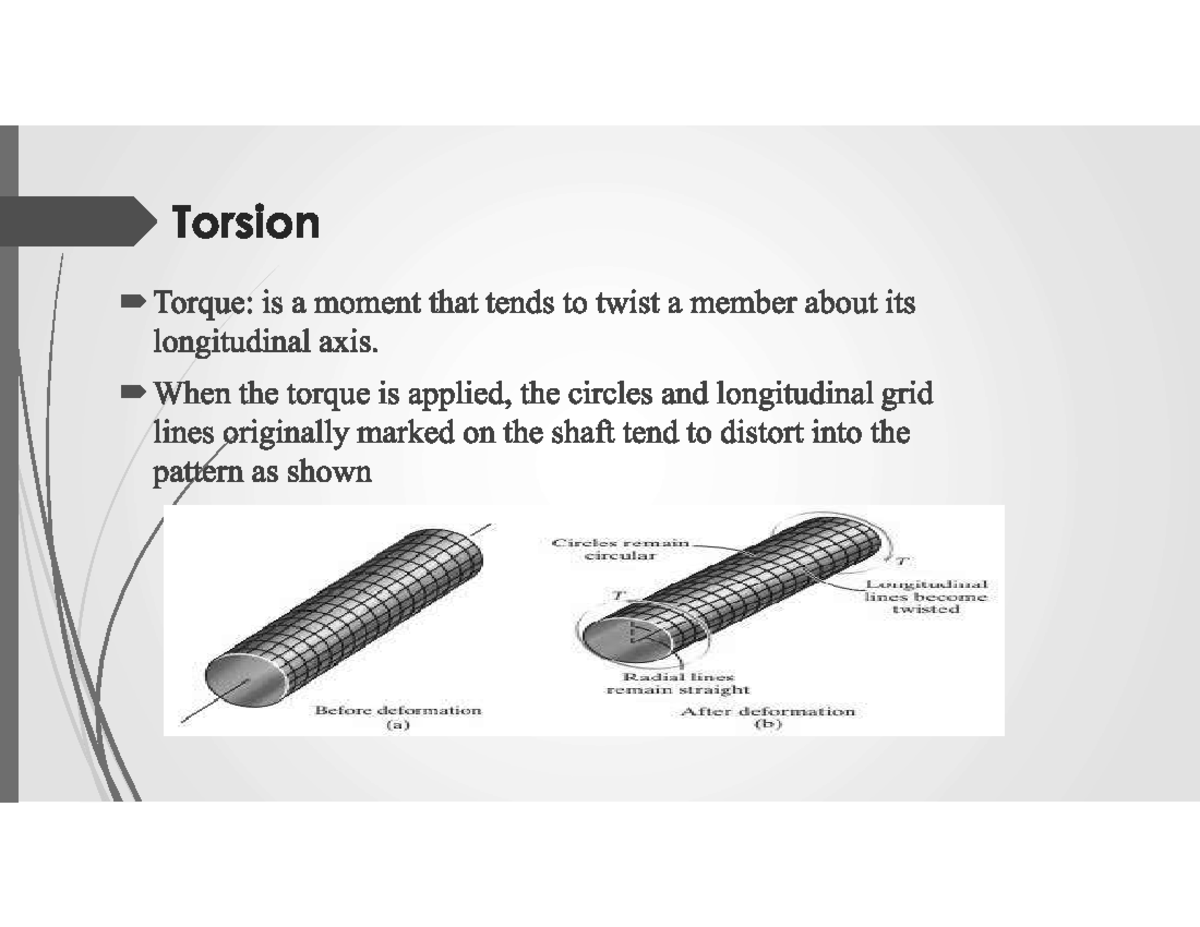 Torsion - Mechanical engineering - Studocu