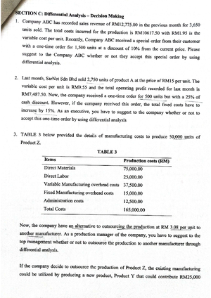 FIN30014 Group Assignment 2020 - Section II (c) Recommendations on ...
