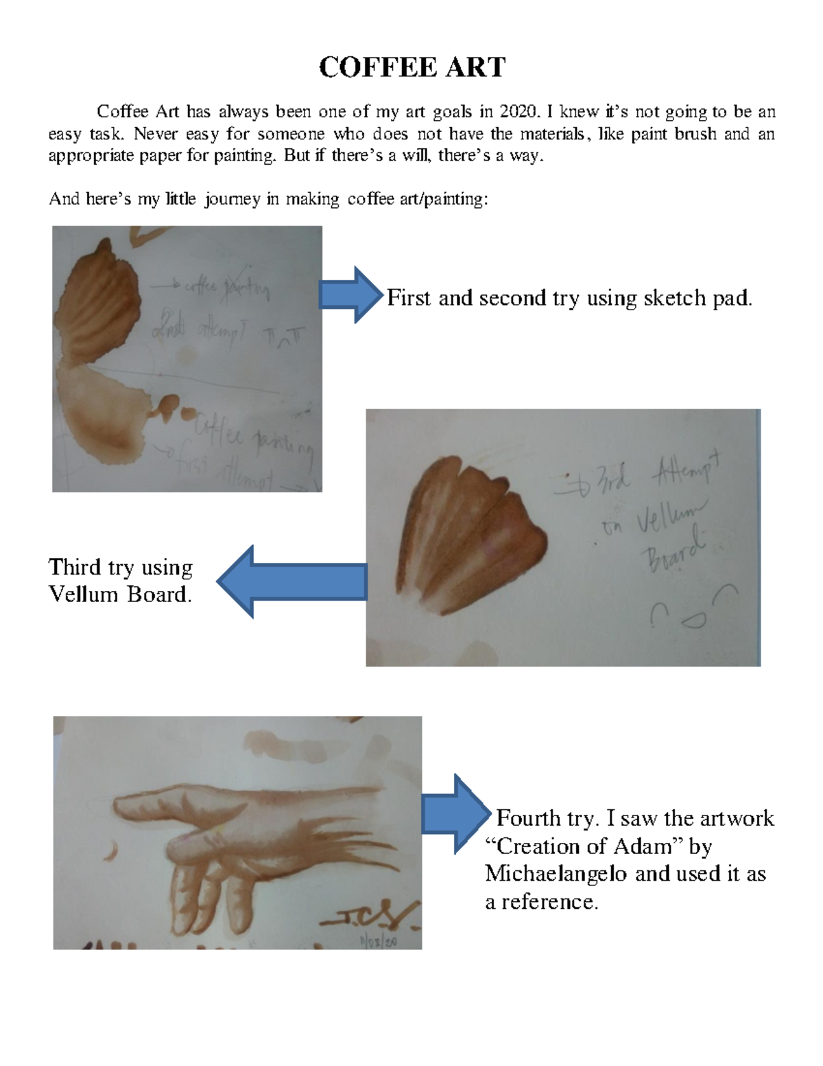GEC-AA Coffee Art - Activity #1 - COFFEE ART Coffee Art has always been ...