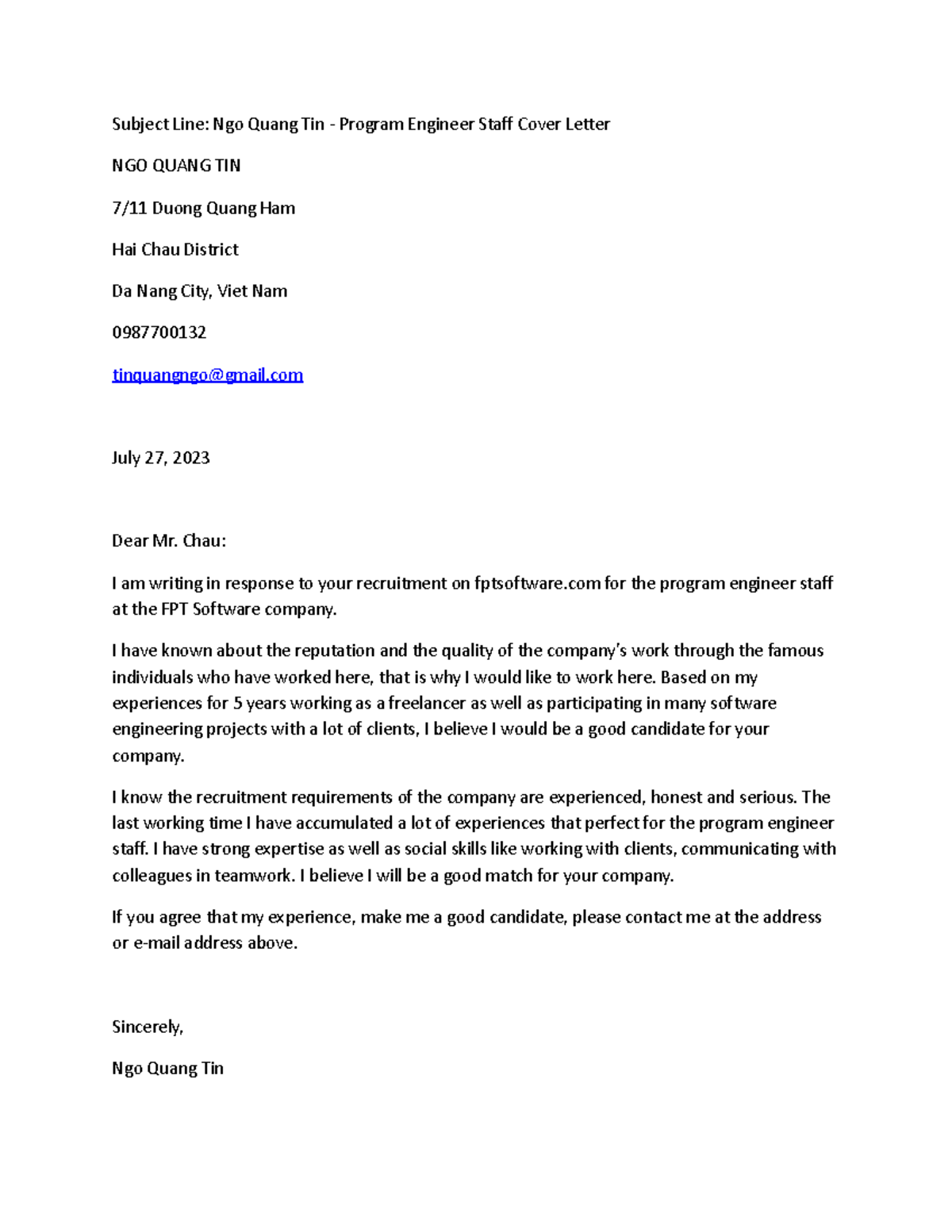 Cover-Letter-Sample - NO d đjn - Subject Line: Ngo Quang Tin - Program ...