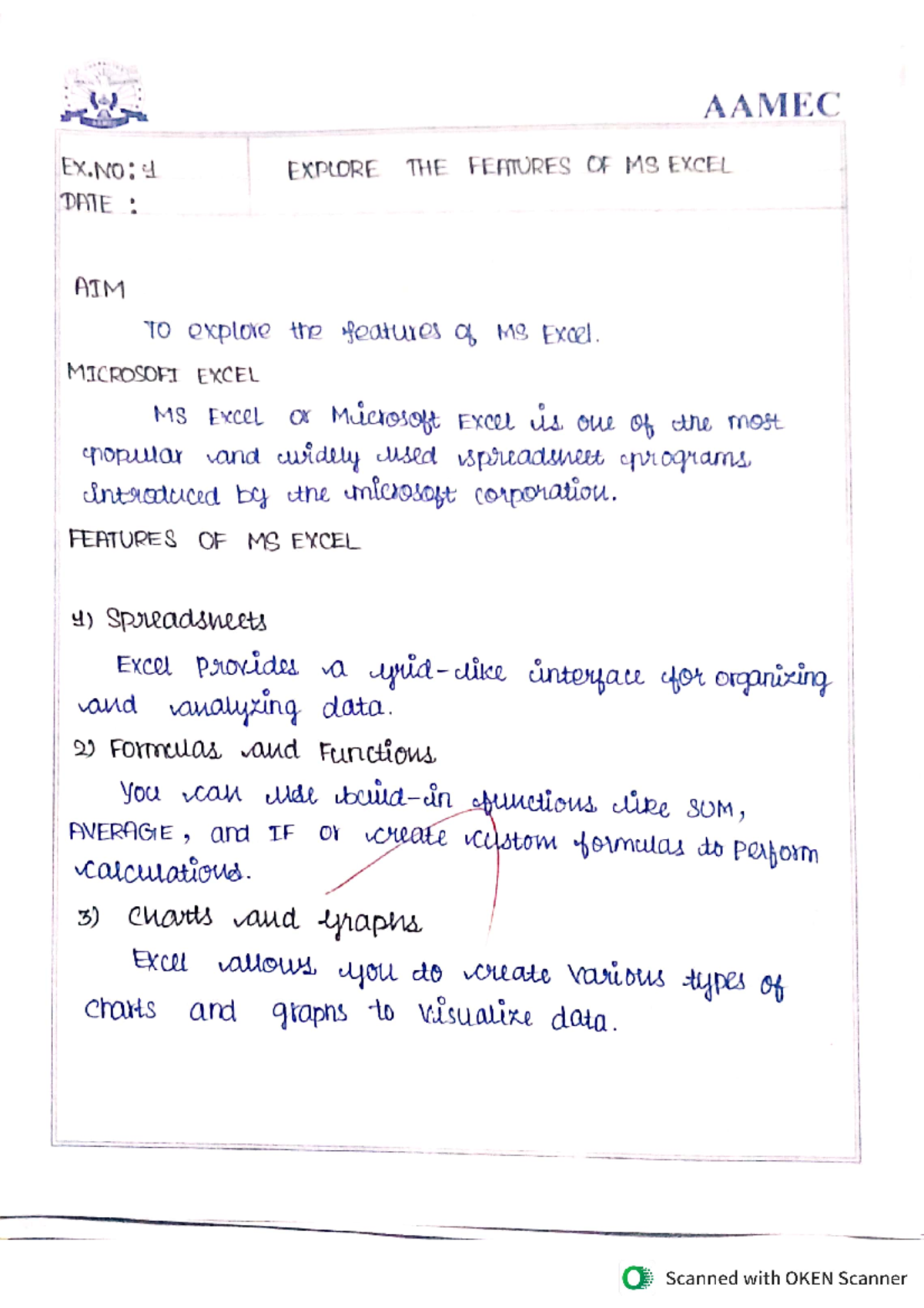 Excel lab record - business analytics - Studocu