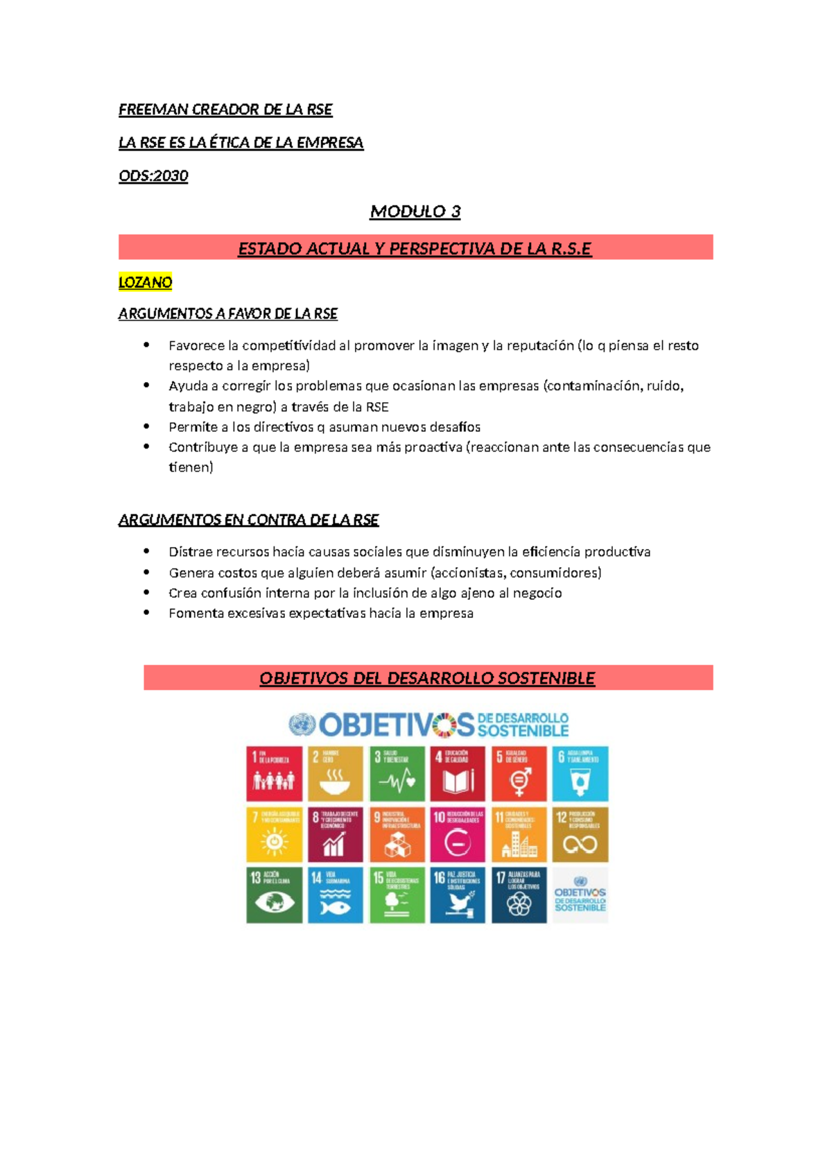 Modulo 3 - FREEMAN CREADOR DE LA RSE LA RSE ES LA ÉTICA DE LA EMPRESA ...