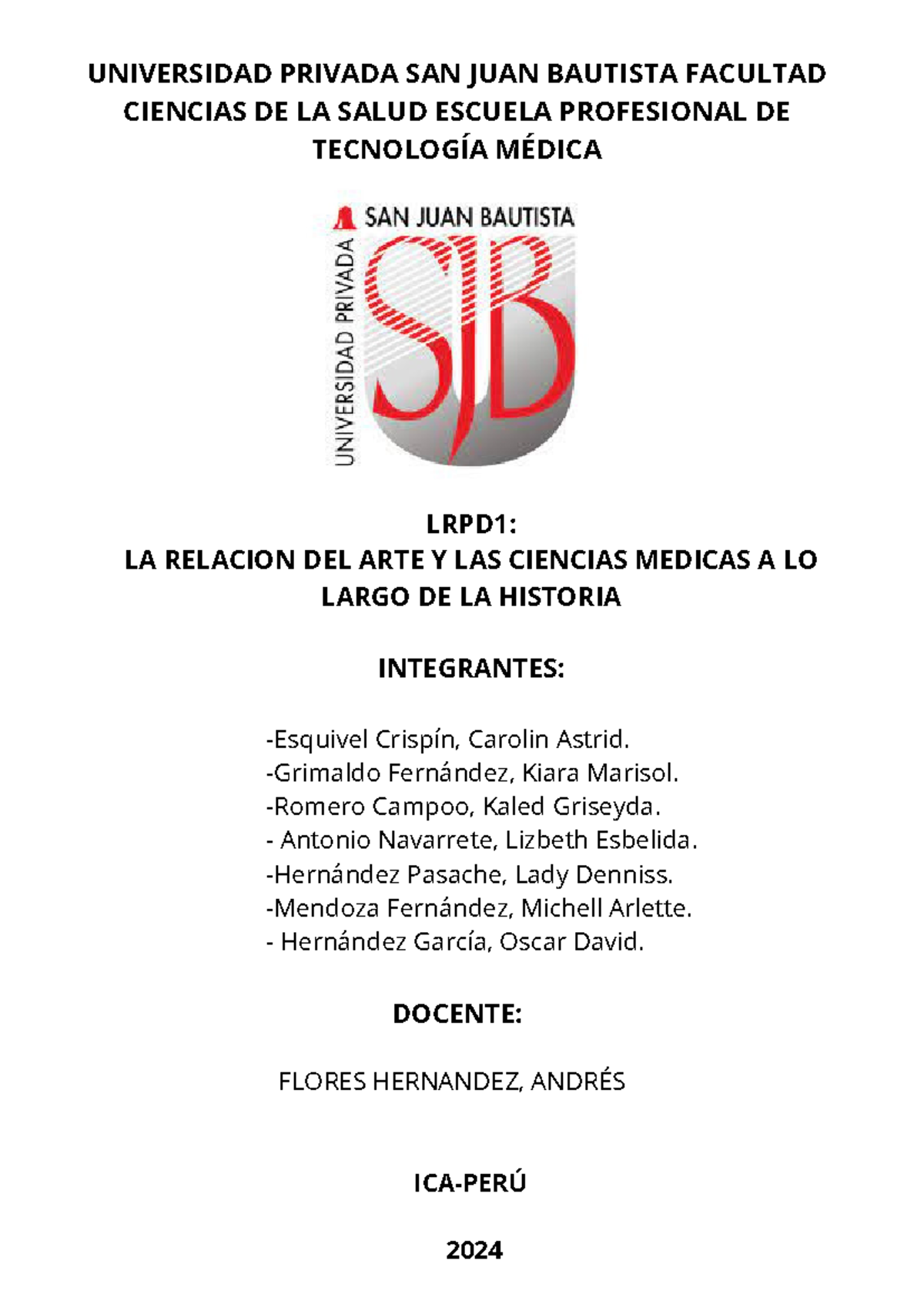 Introducción - Snjdj - UNIVERSIDAD PRIVADA SAN JUAN BAUTISTA FACULTAD ...