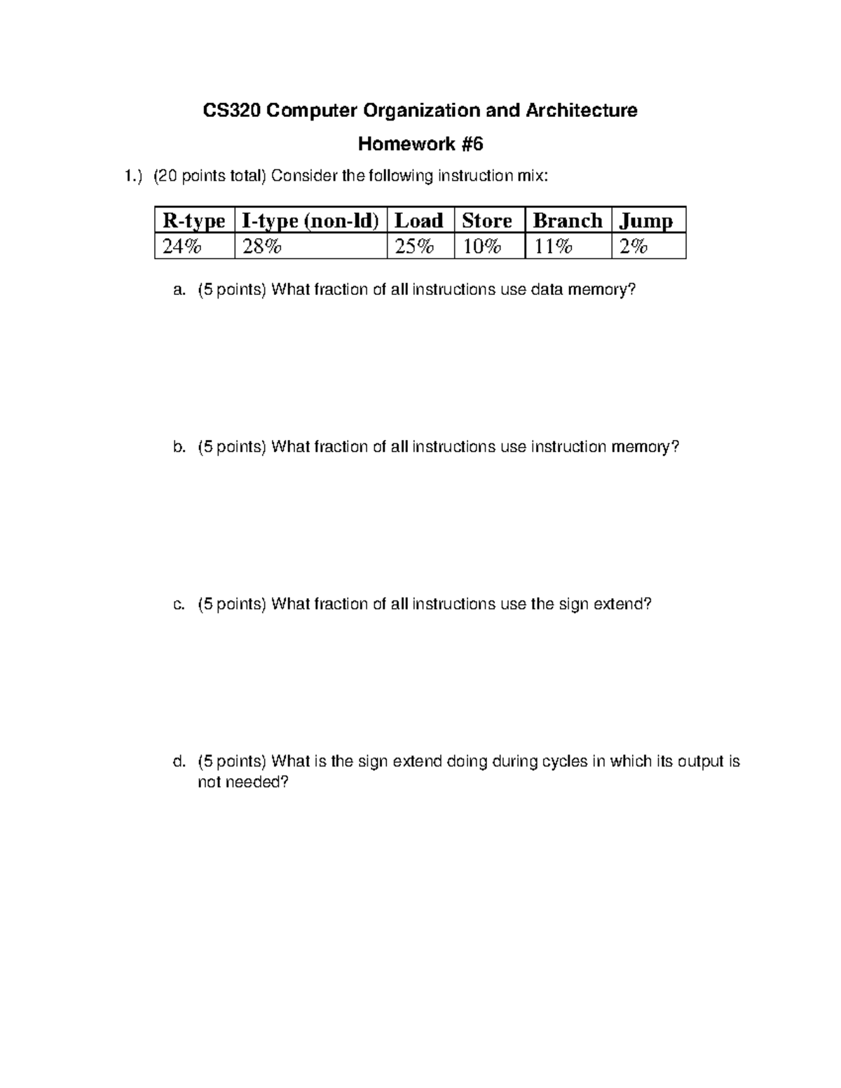 Cs320 Hw6 No Introduction To Computer Tools For Scientists And Engineers Csci 126 Cs320