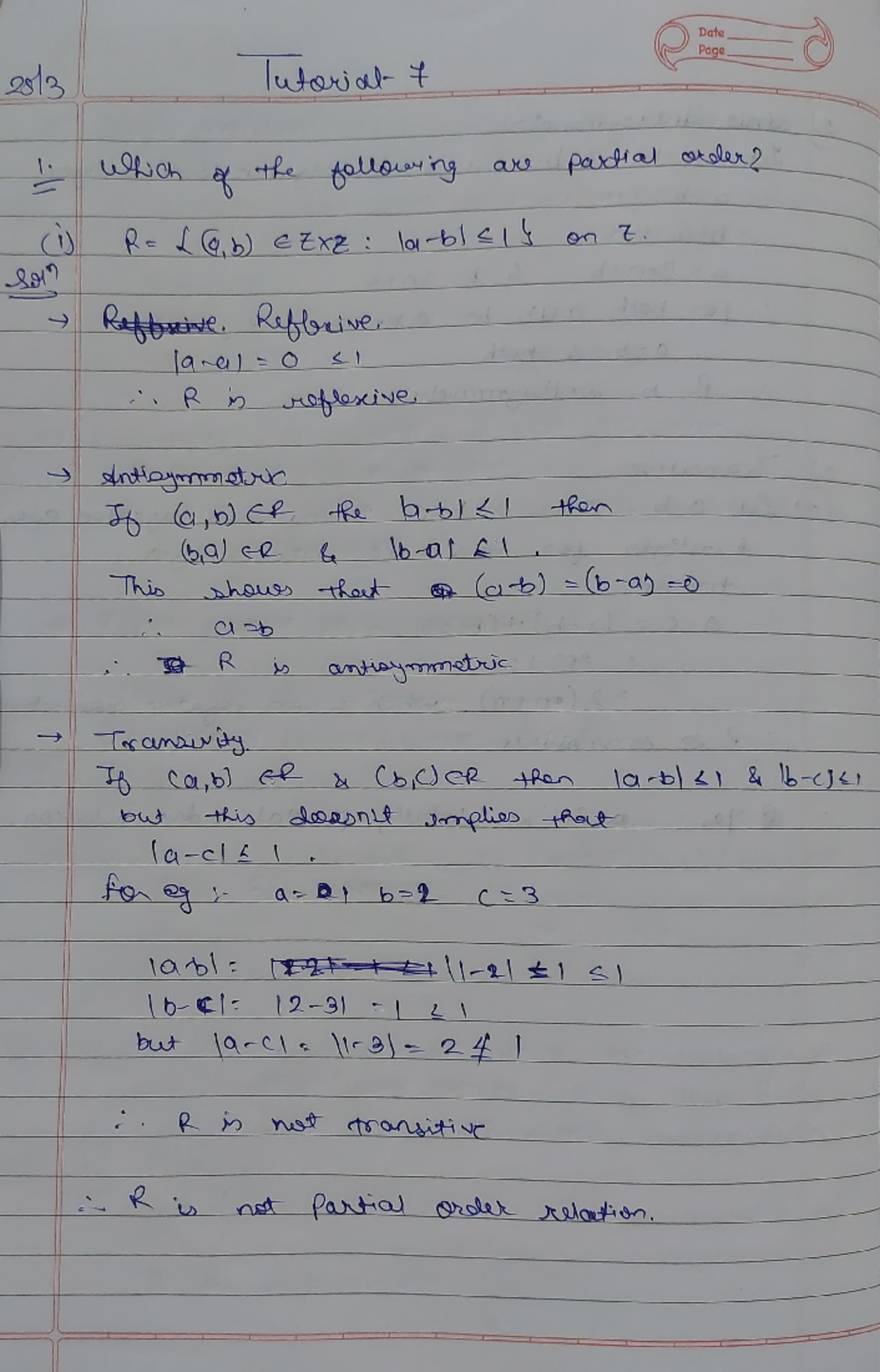 Tutorial -7 - Shsbsk - R= @, b) et2: la-bl