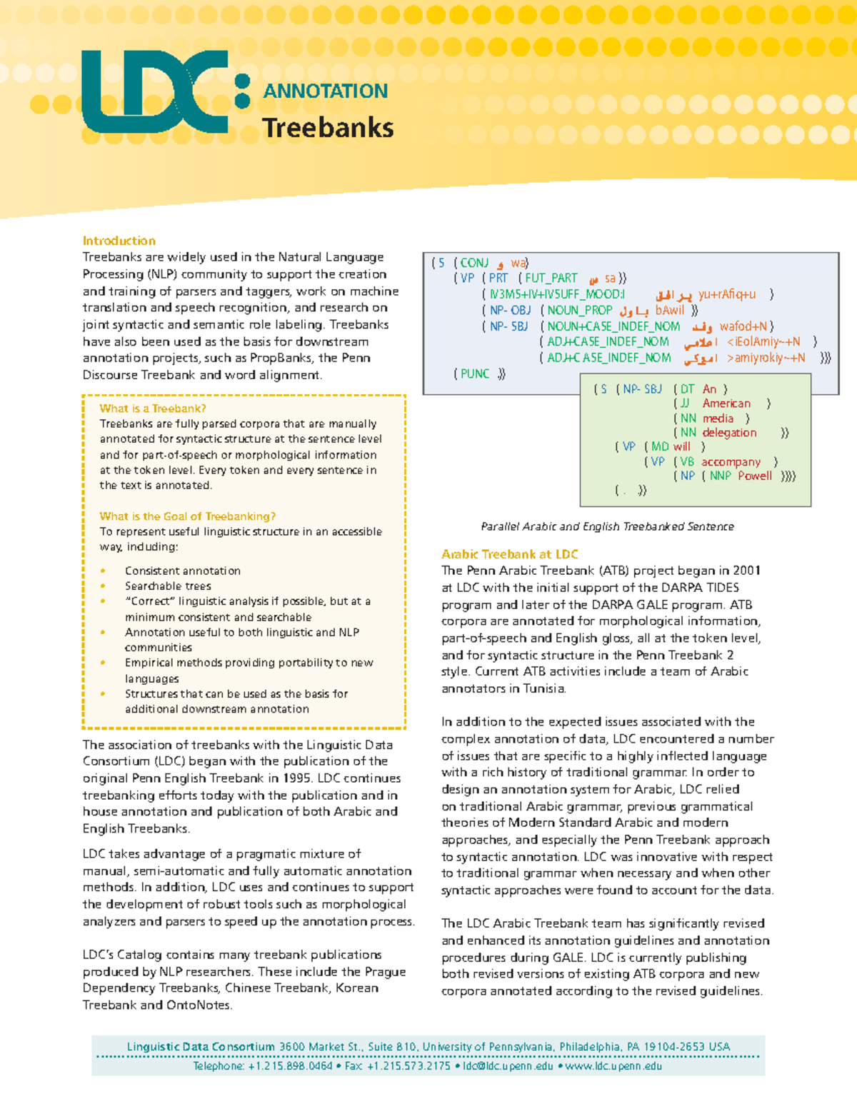 Treebanks-pdf - About tree banks - Linguistic Data Consortium 3600 ...