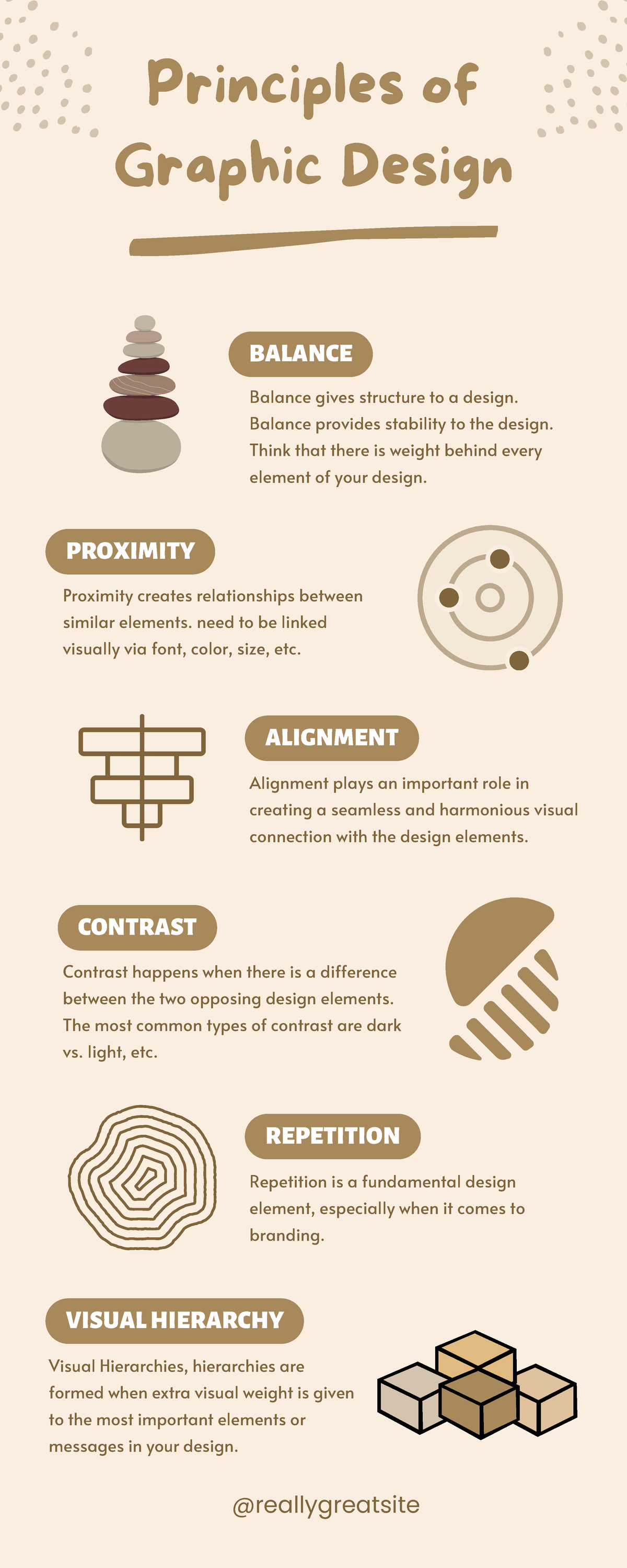 Beige Creative Design Principle Infographic - Principles of Graphic ...