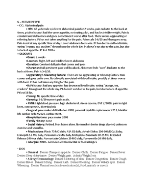 SOAP Note Migraine Headache - Week 7 SOAP Note: Migraine Headache ...