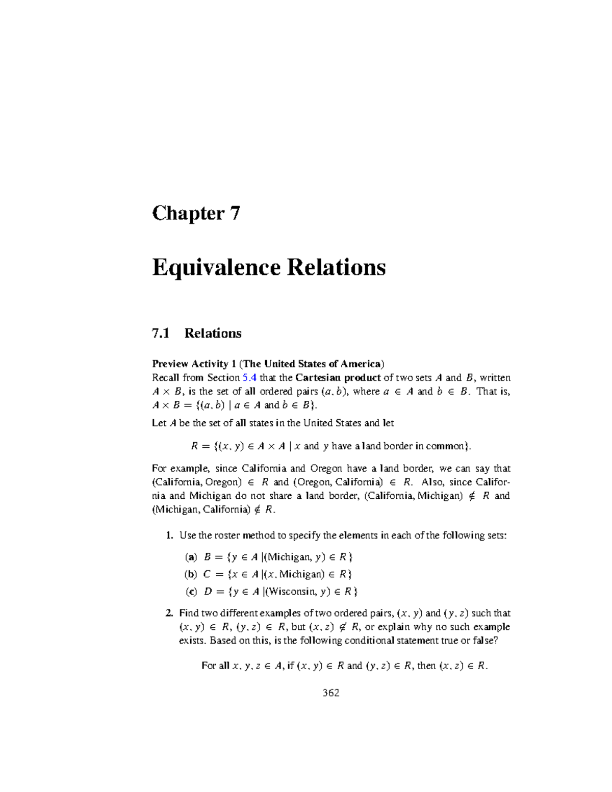 9 ch 7 equivalence - Teacher: A.M.B. Dahanayaka - Chapter 7 Equivalence Relations 7 Relations ...