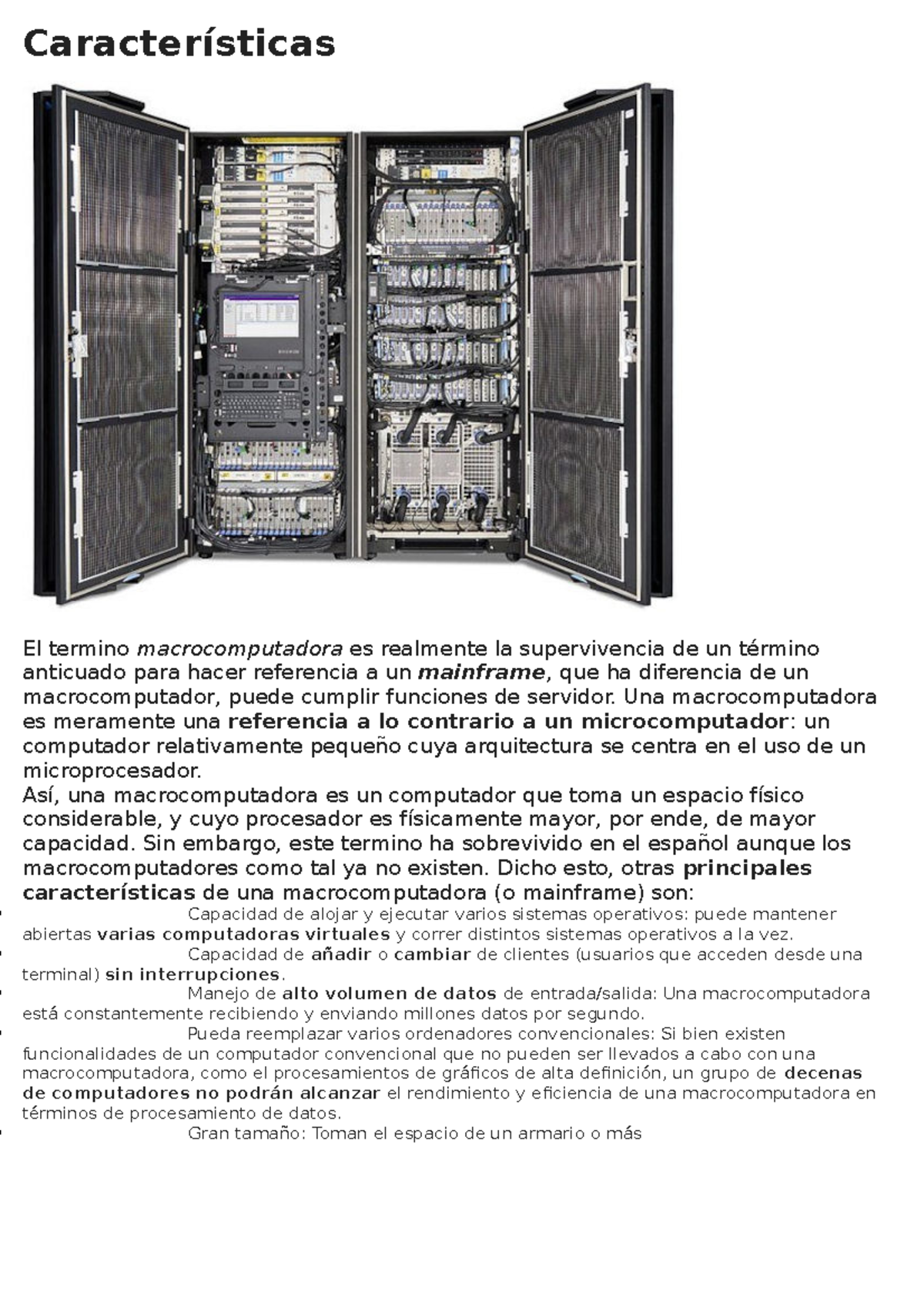 Ofimatica macro computadoras - Características El termino ...