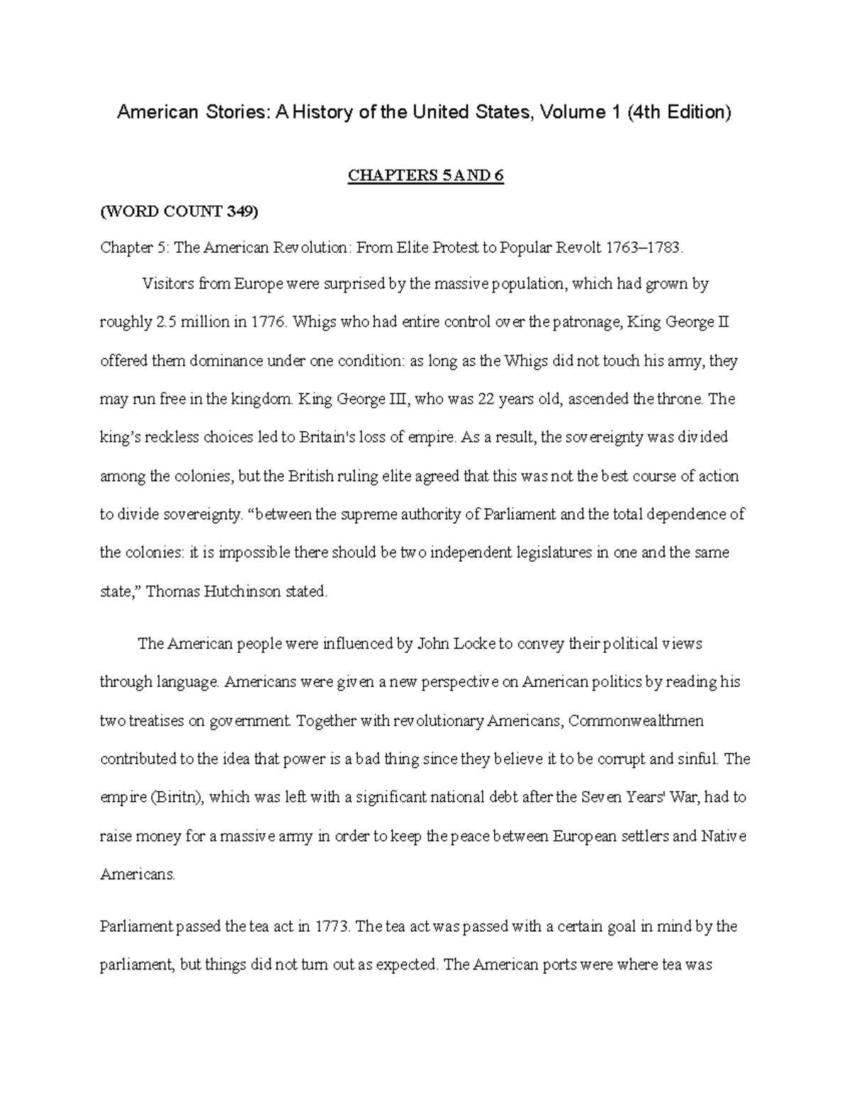 American Stories 5,6 - h.w - American Stories: A History of the United ...