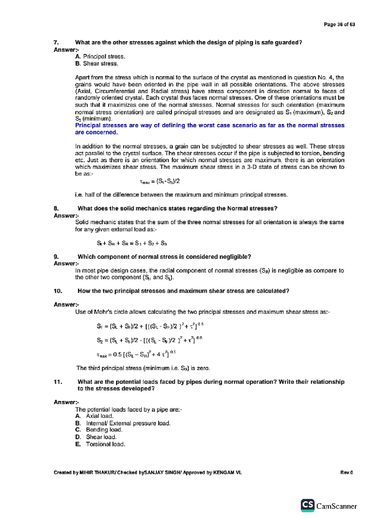 P5 - Api 570 1 exam questions piping quiz. - Api 570 1 exam questions ...