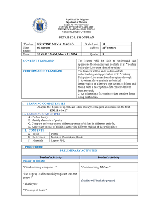 LEARNING TASK 8 - Name: Rea Mie A. Dominguez Year/Course: BSED English ...